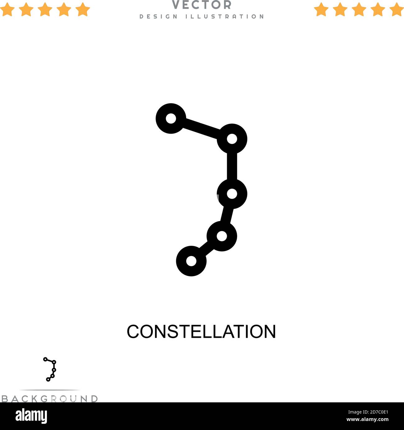 Constellation icon. Simple element from digital disruption collection ...