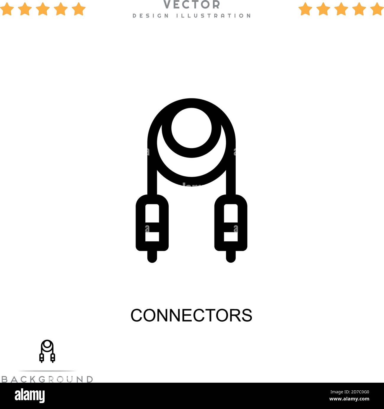 Connectors icon. Simple element from digital disruption collection ...