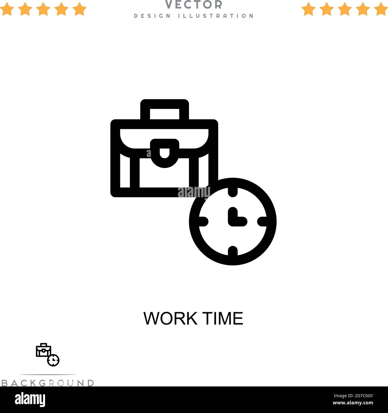Work time icon. Simple element from digital disruption collection. Line ...