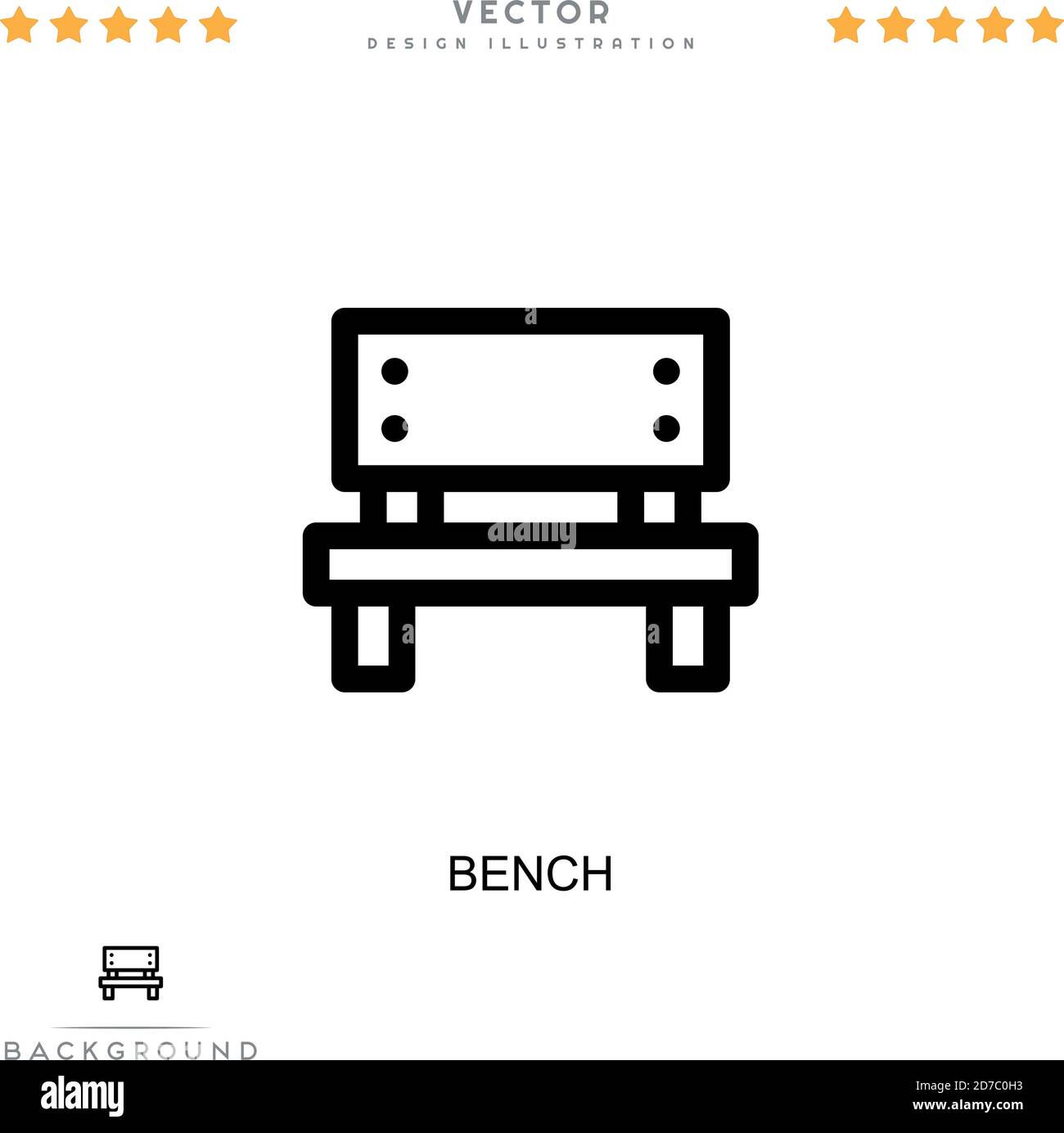 Bench icon. Simple element from digital disruption collection. Line ...