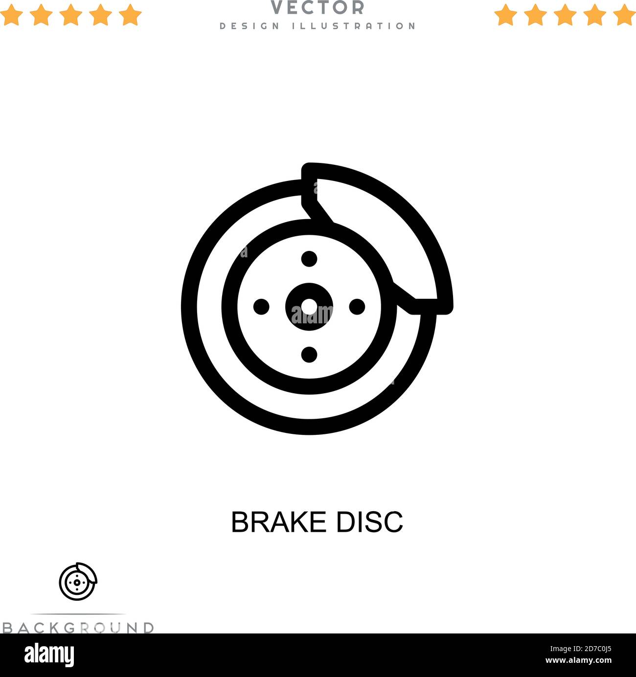 Brake disc icon. Simple element from digital disruption collection ...