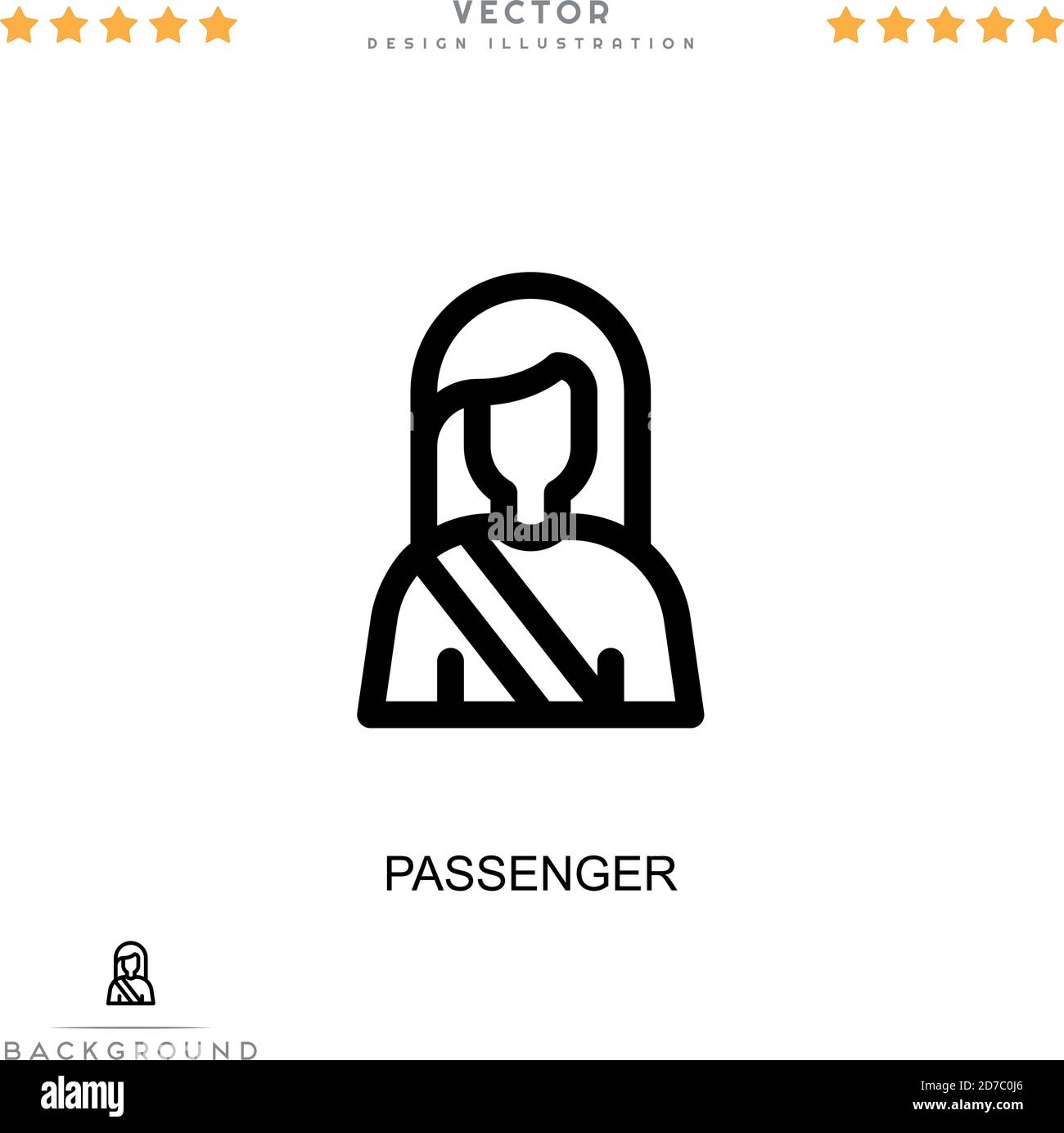 Passenger icon. Simple element from digital disruption collection. Line ...