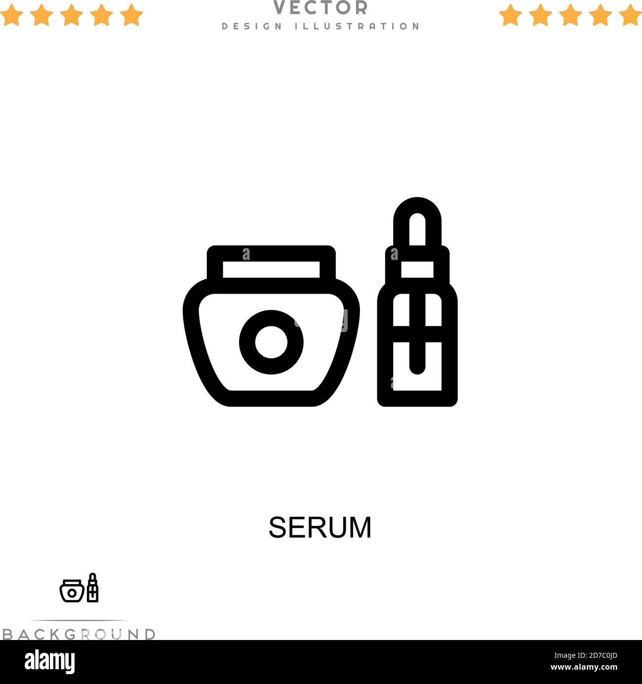 Serum icon. Simple element from digital disruption collection. Line ...
