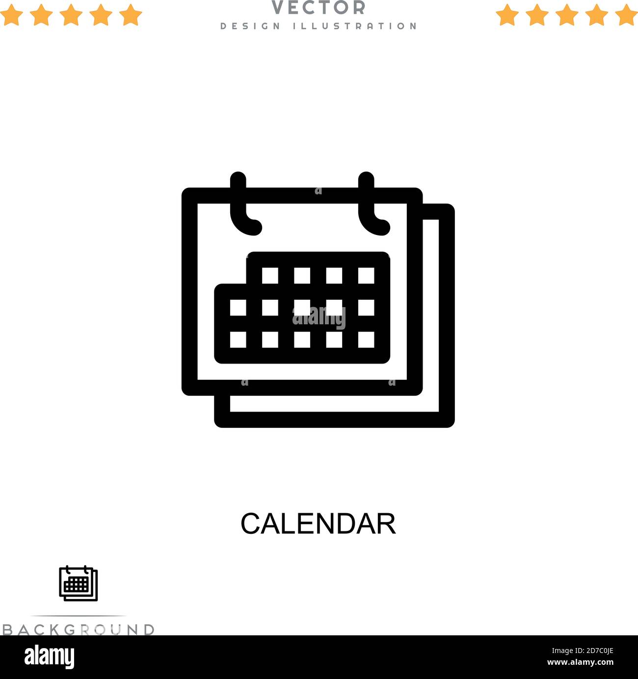 Calendar icon. Simple element from digital disruption collection. Line ...