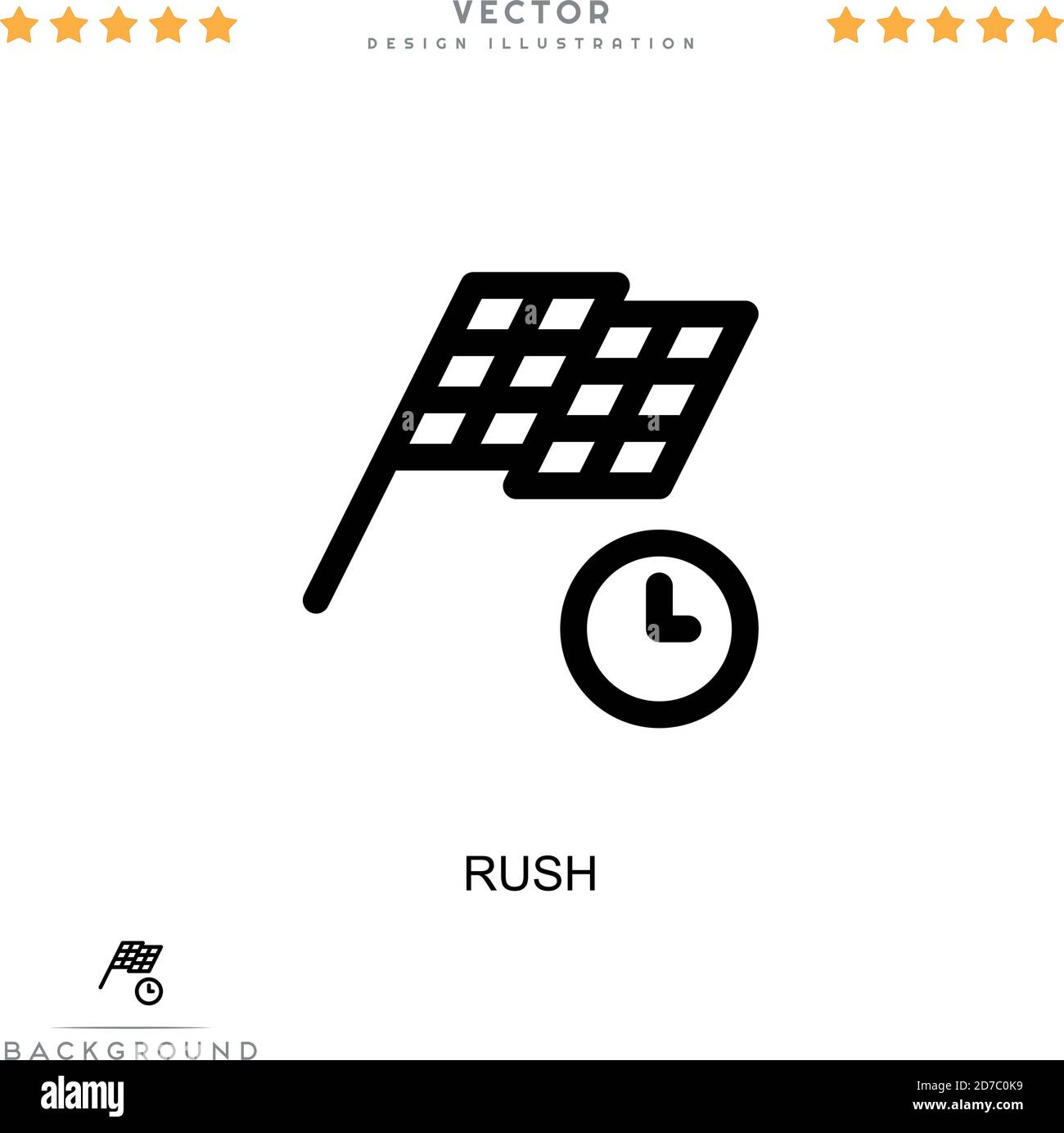 Rush icon. Simple element from digital disruption collection. Line Rush ...