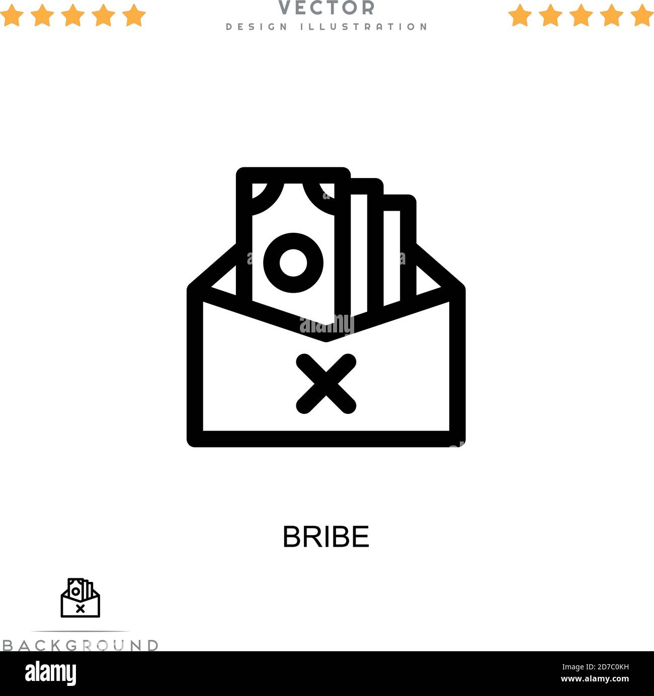 Bribe icon. Simple element from digital disruption collection. Line ...