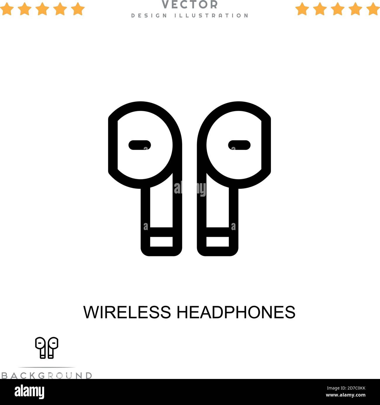 Wireless headphones icon. Simple element from digital disruption ...