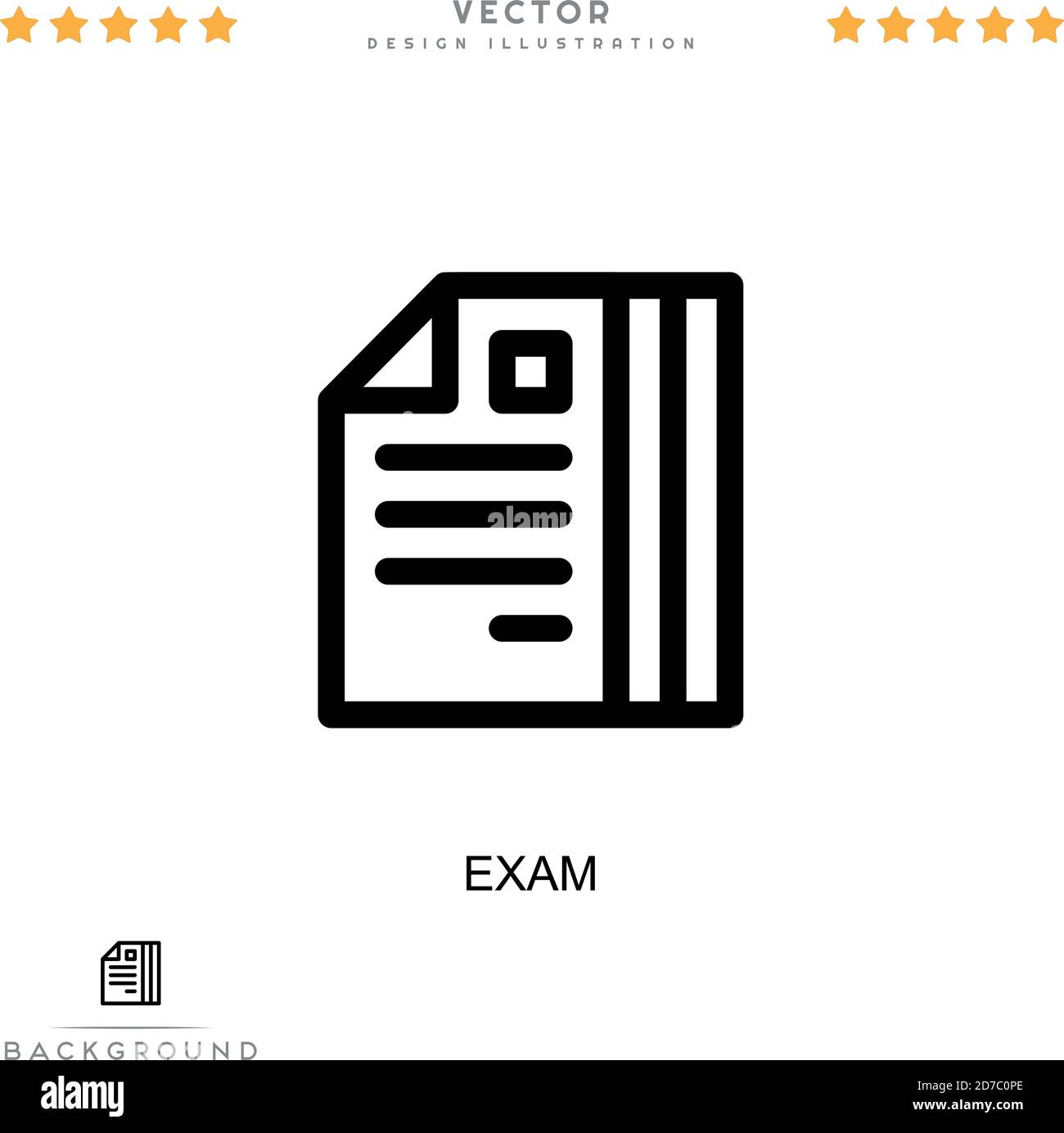 Exam icon. Simple element from digital disruption collection. Line Exam ...