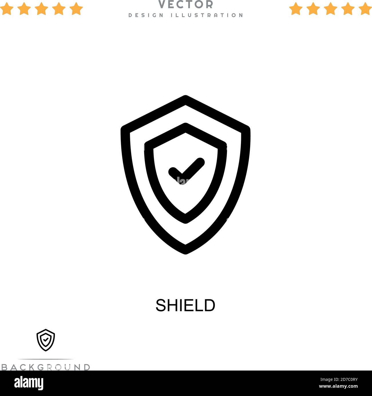Shield icon. Simple element from digital disruption collection. Line ...
