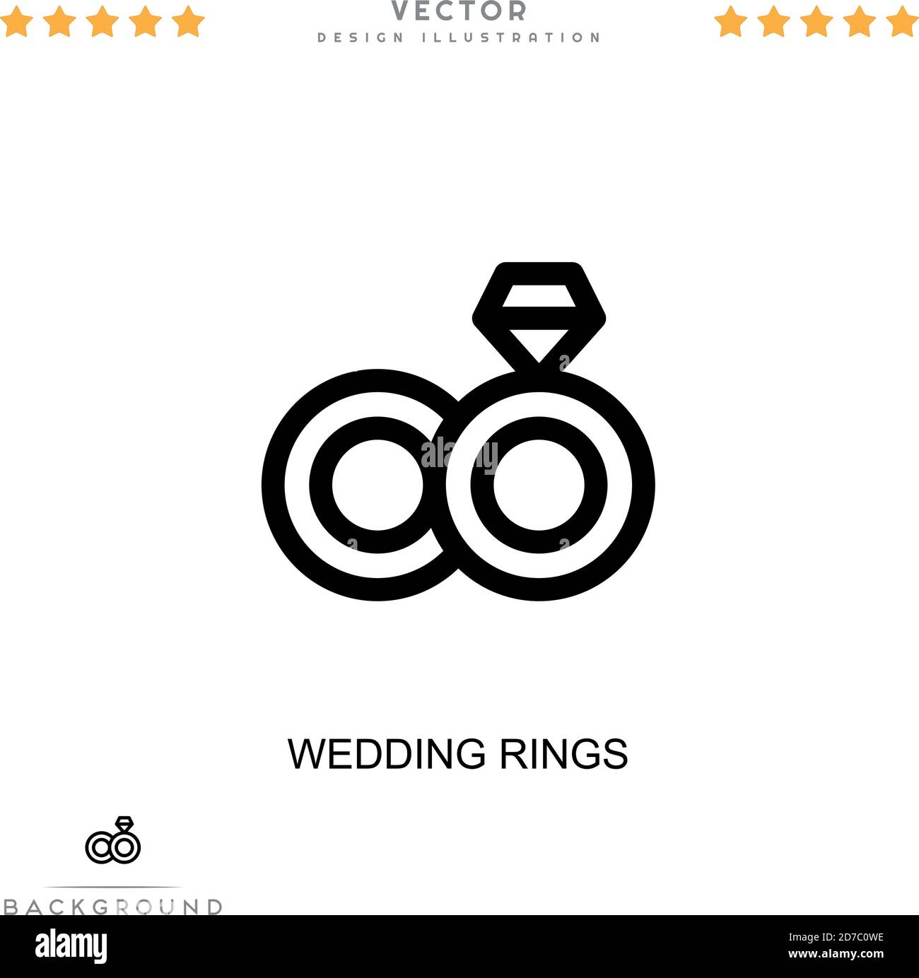 Wedding rings icon. Simple element from digital disruption collection ...