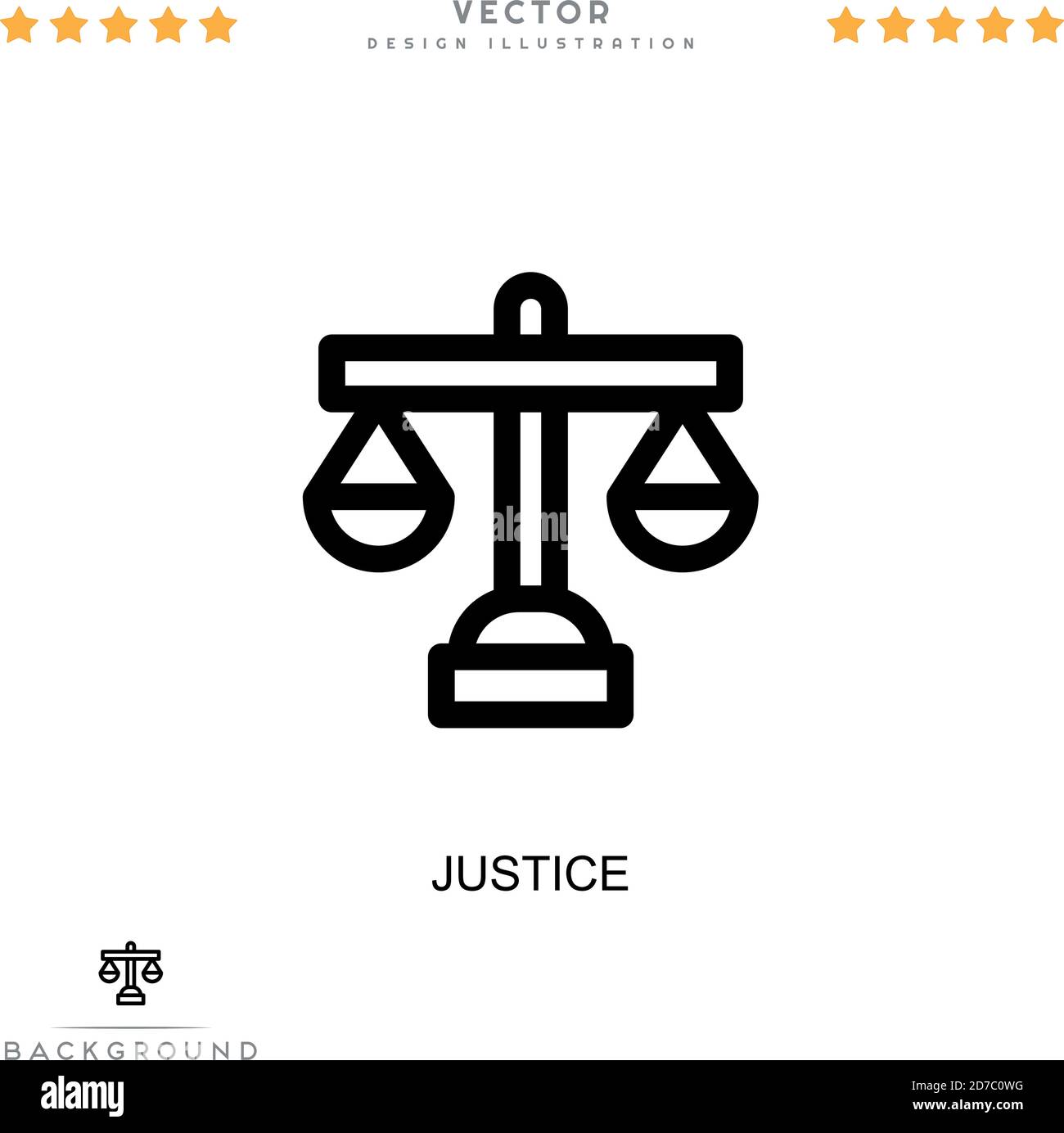 Justice icon. Simple element from digital disruption collection. Line ...