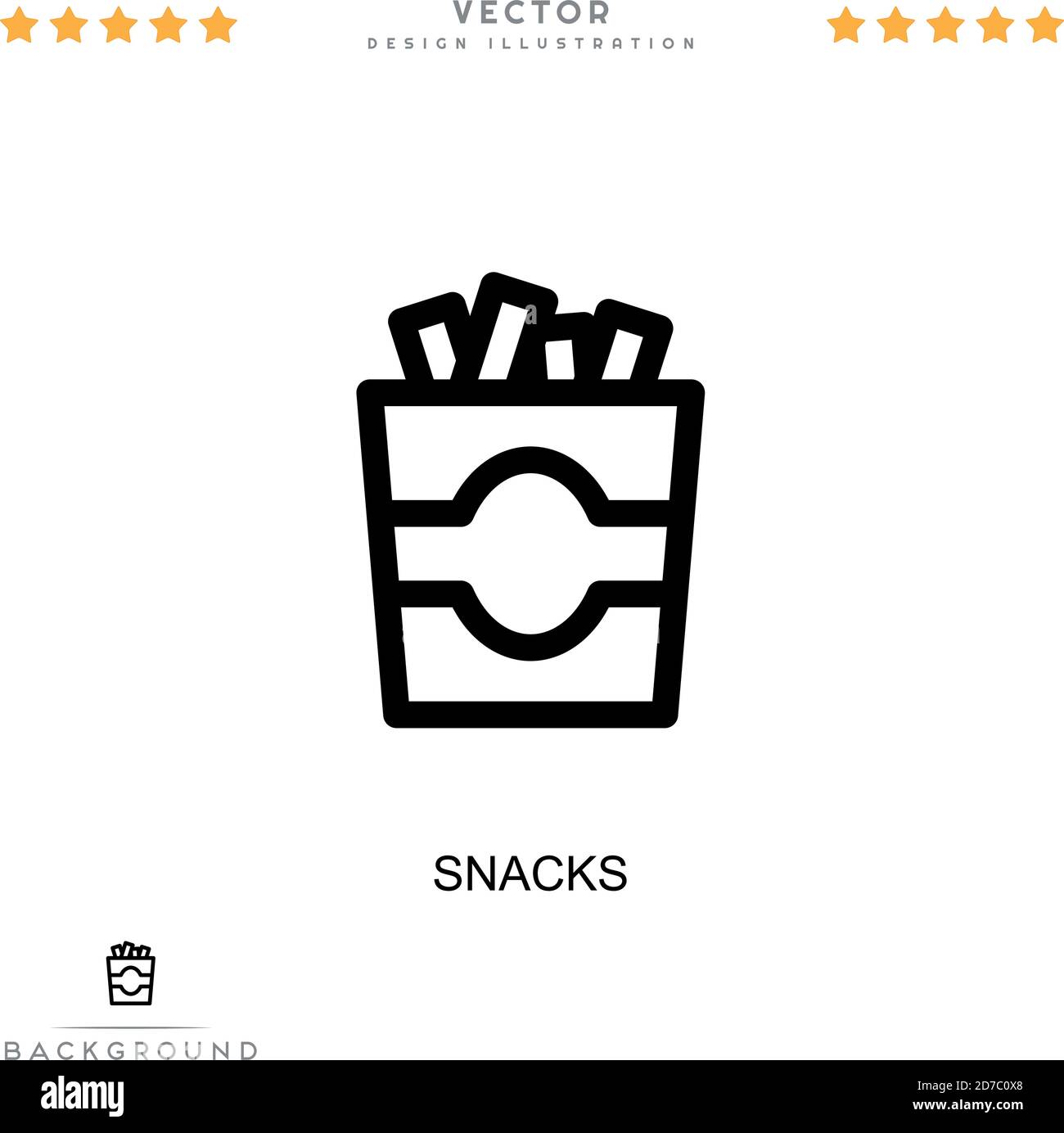 Snacks icon. Simple element from digital disruption collection. Line ...