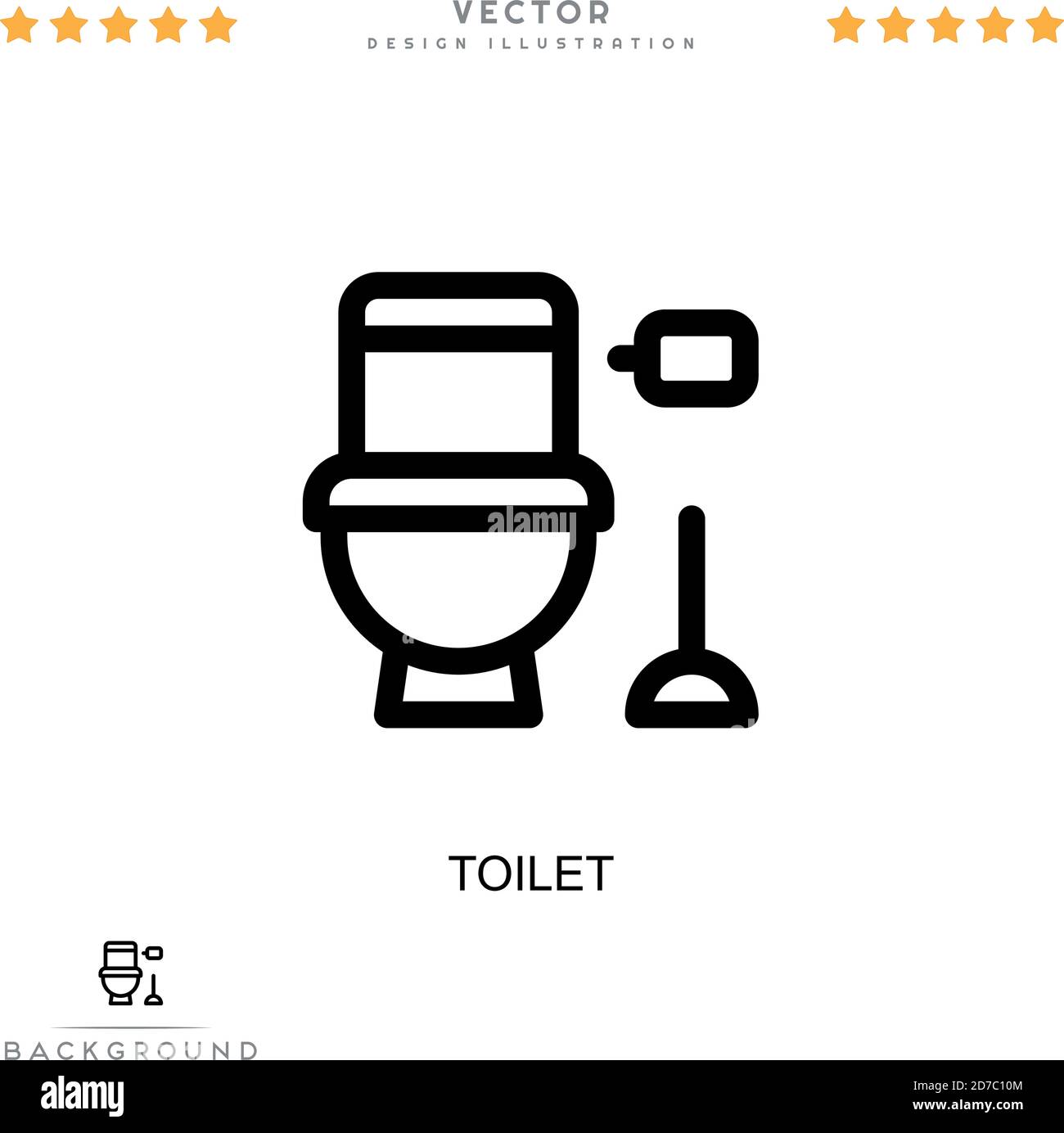 Toilet icon. Simple element from digital disruption collection. Line ...