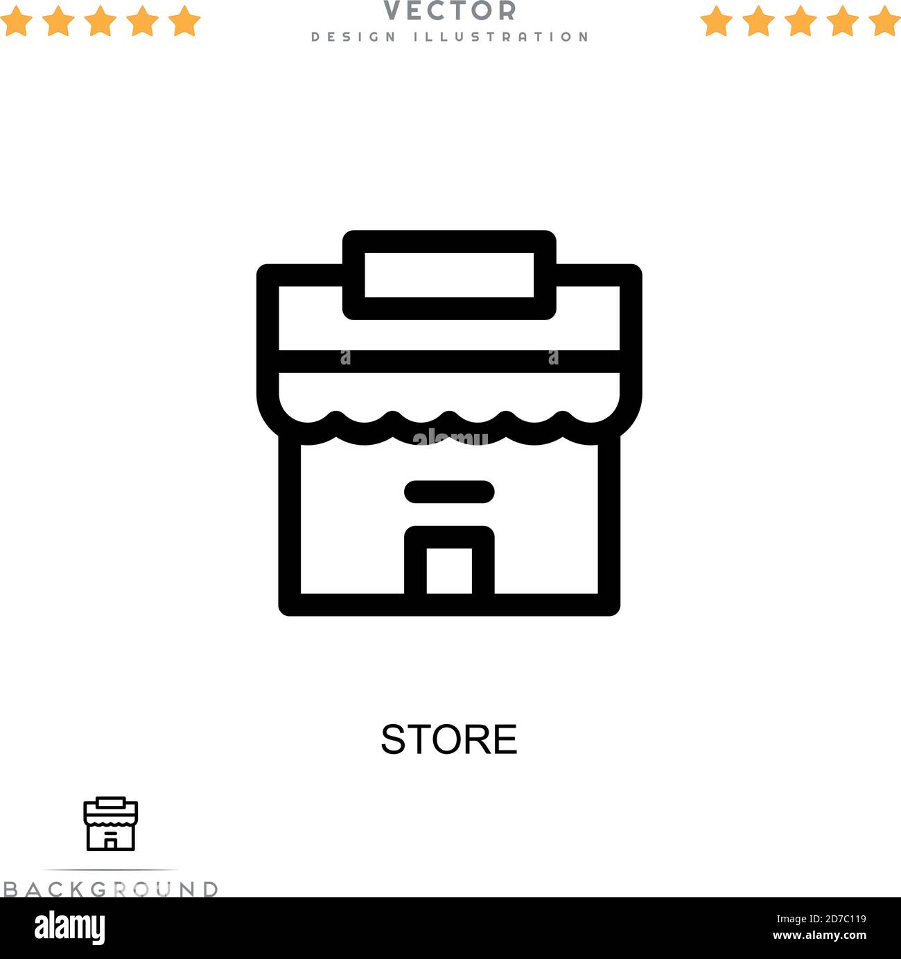 Store icon. Simple element from digital disruption collection. Line ...