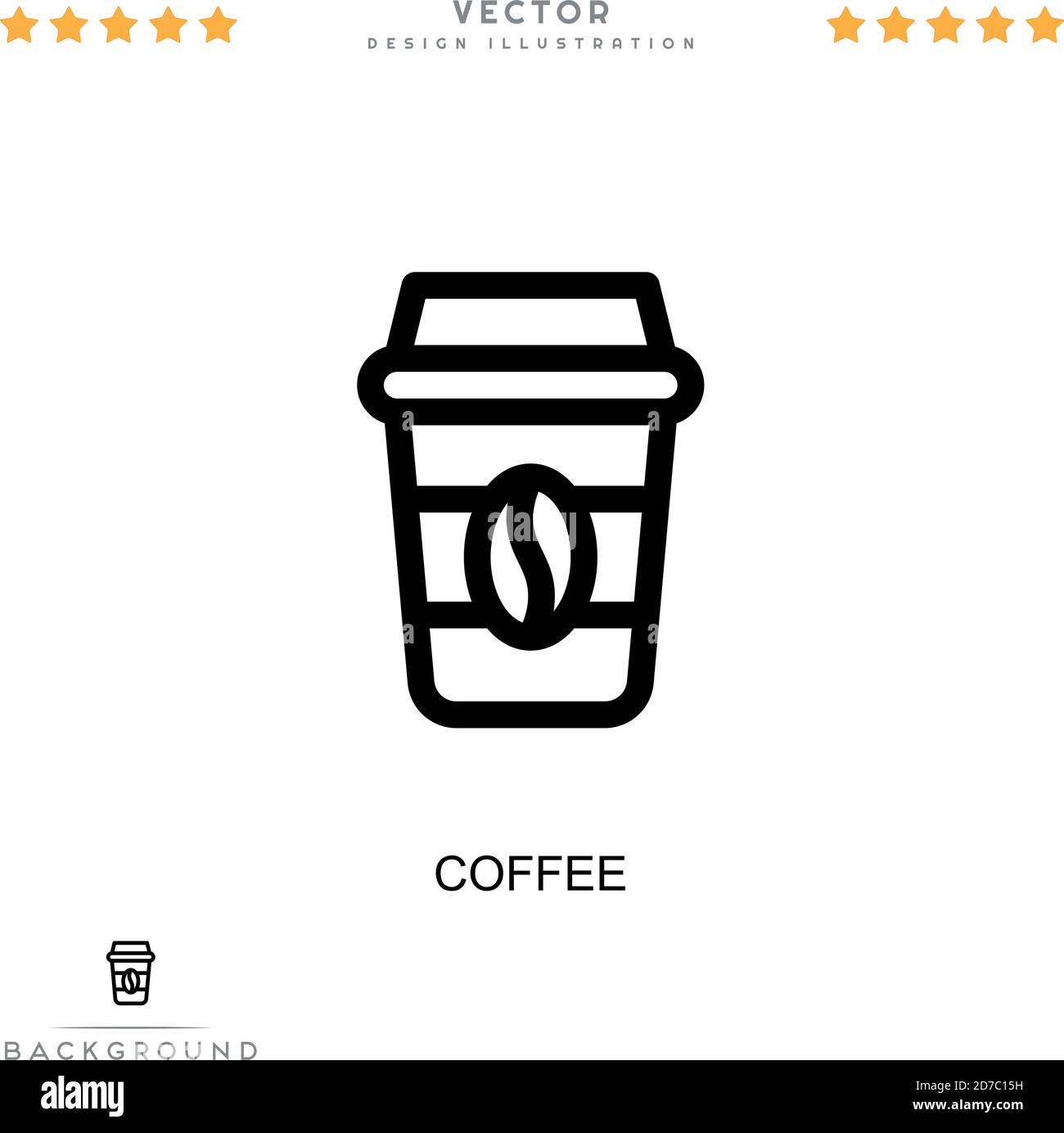 Coffee icon. Simple element from digital disruption collection. Line ...