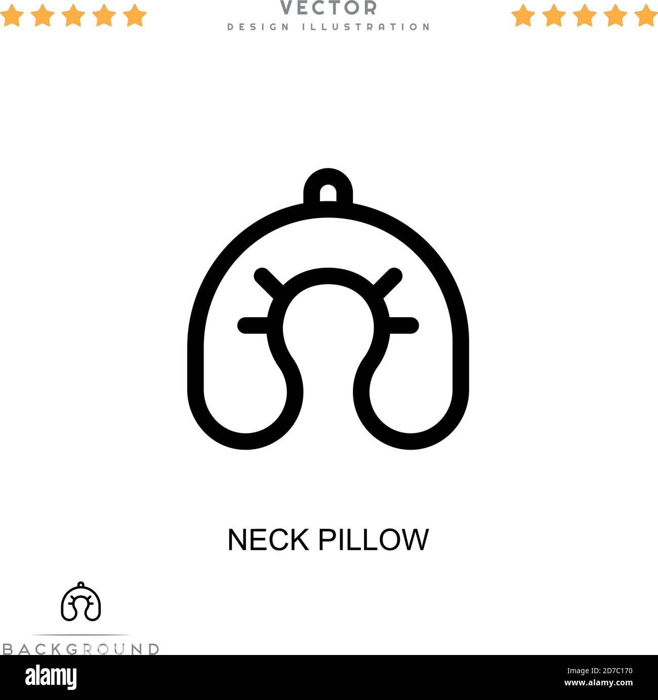 Neck pillow icon. Simple element from digital disruption collection ...