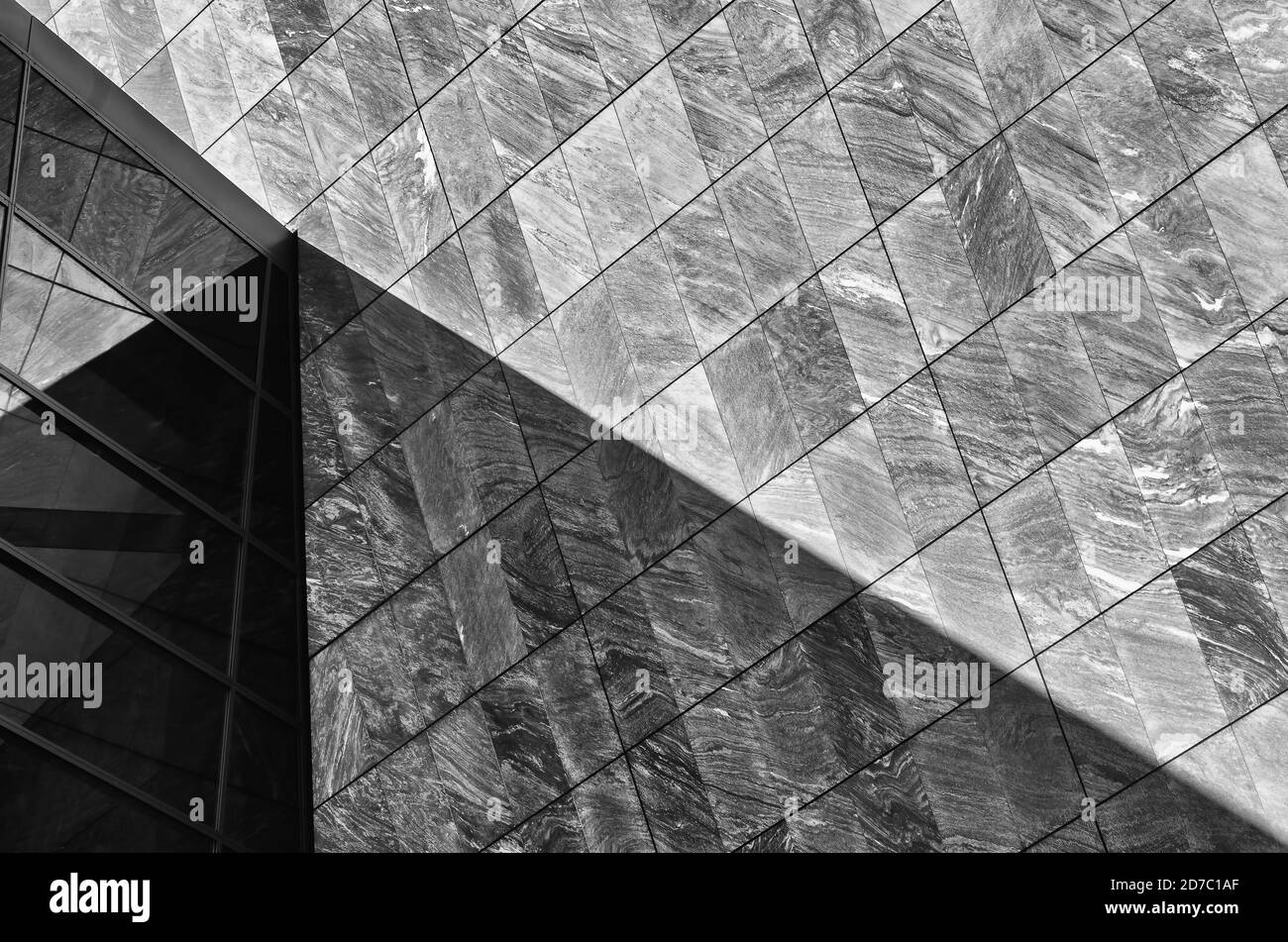 Grey stone facade of a modern building Stock Photo - Alamy