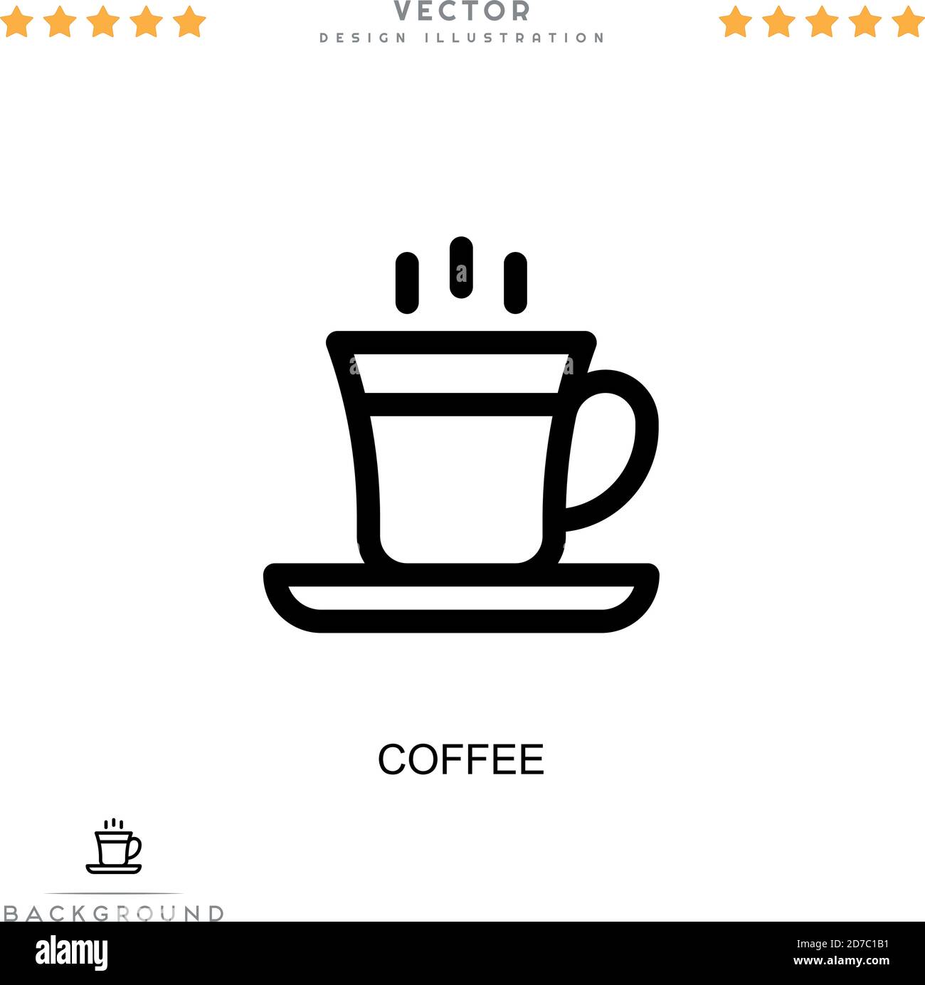 Coffee icon. Simple element from digital disruption collection. Line ...