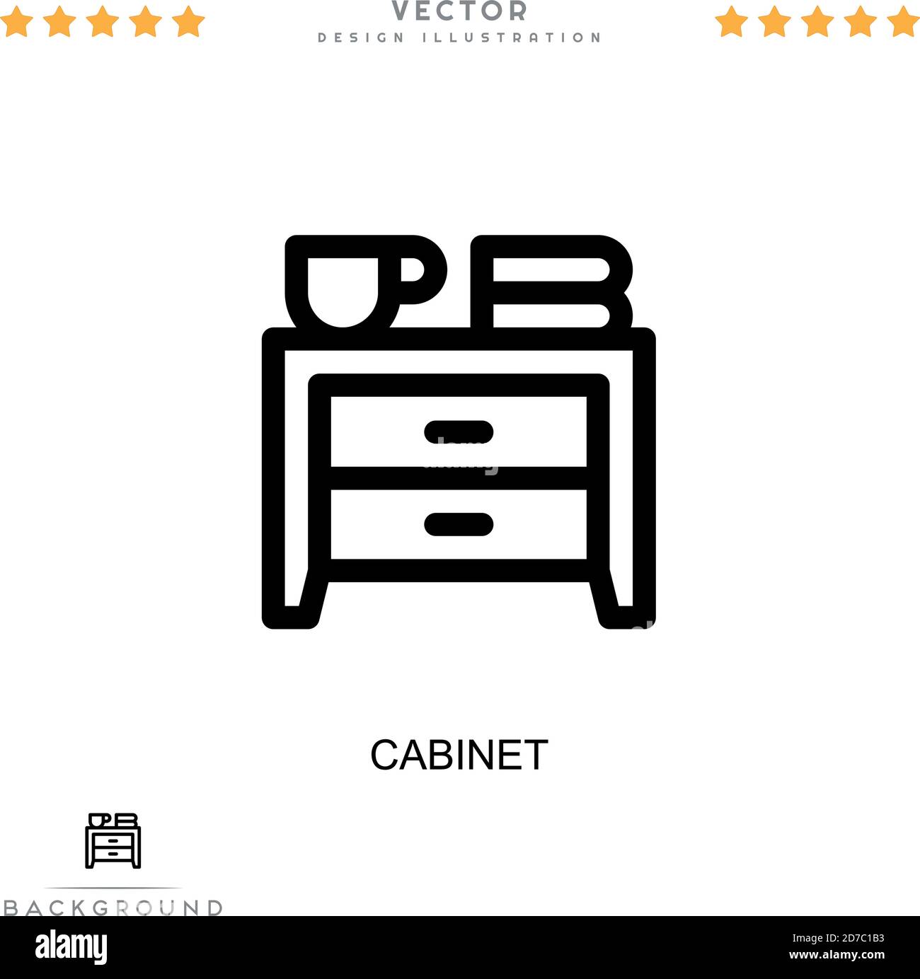 Cabinet icon. Simple element from digital disruption collection. Line ...