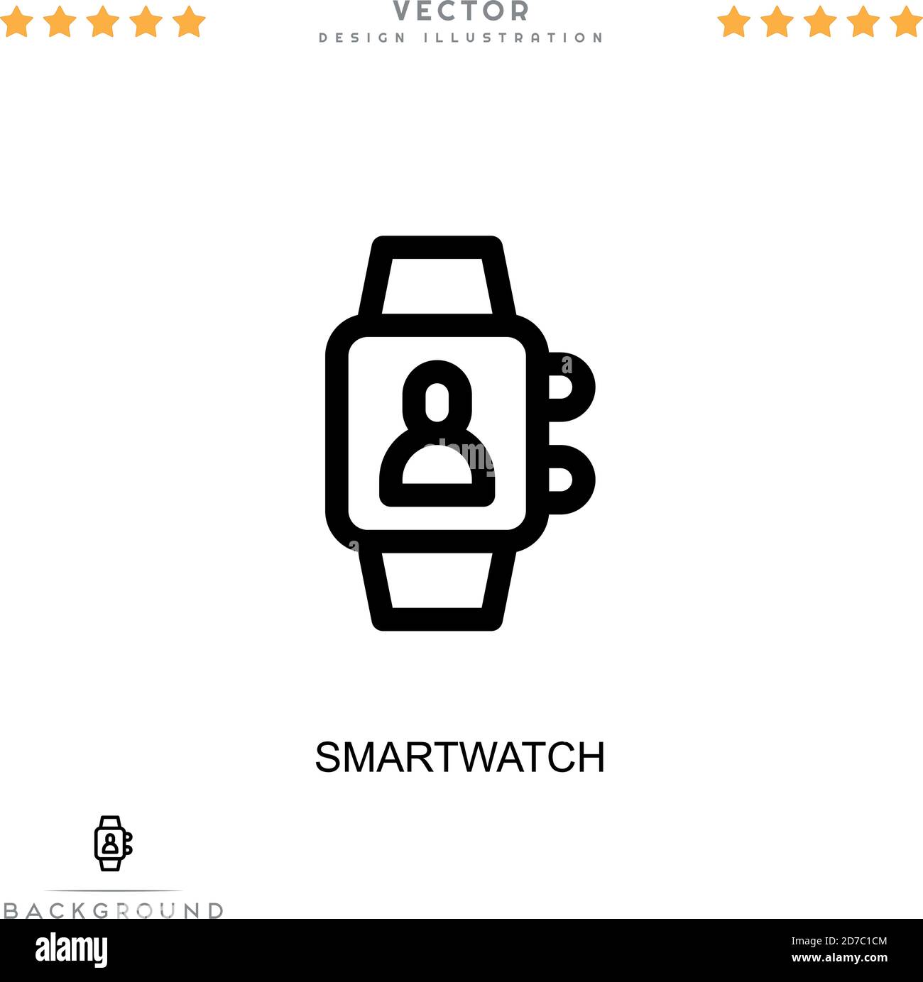 Smartwatch icon. Simple element from digital disruption collection ...