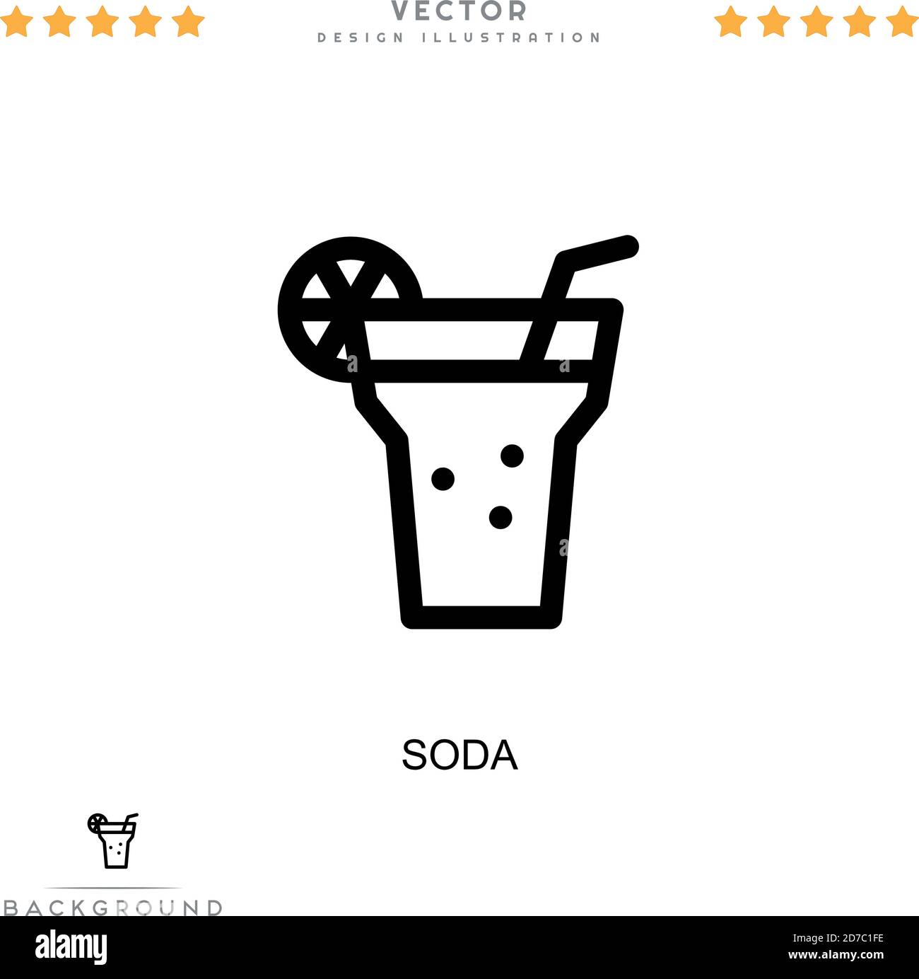 Soda icon. Simple element from digital disruption collection. Line Soda ...