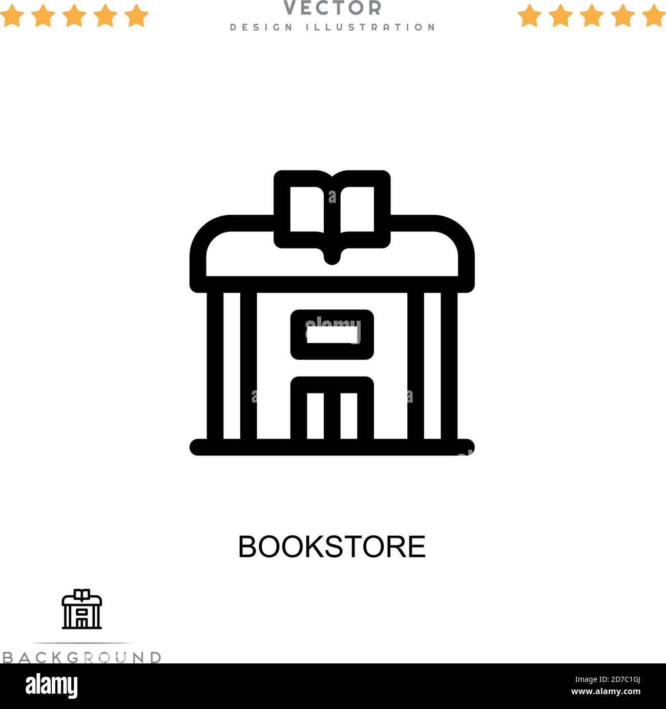 Bookstore icon. Simple element from digital disruption collection. Line ...