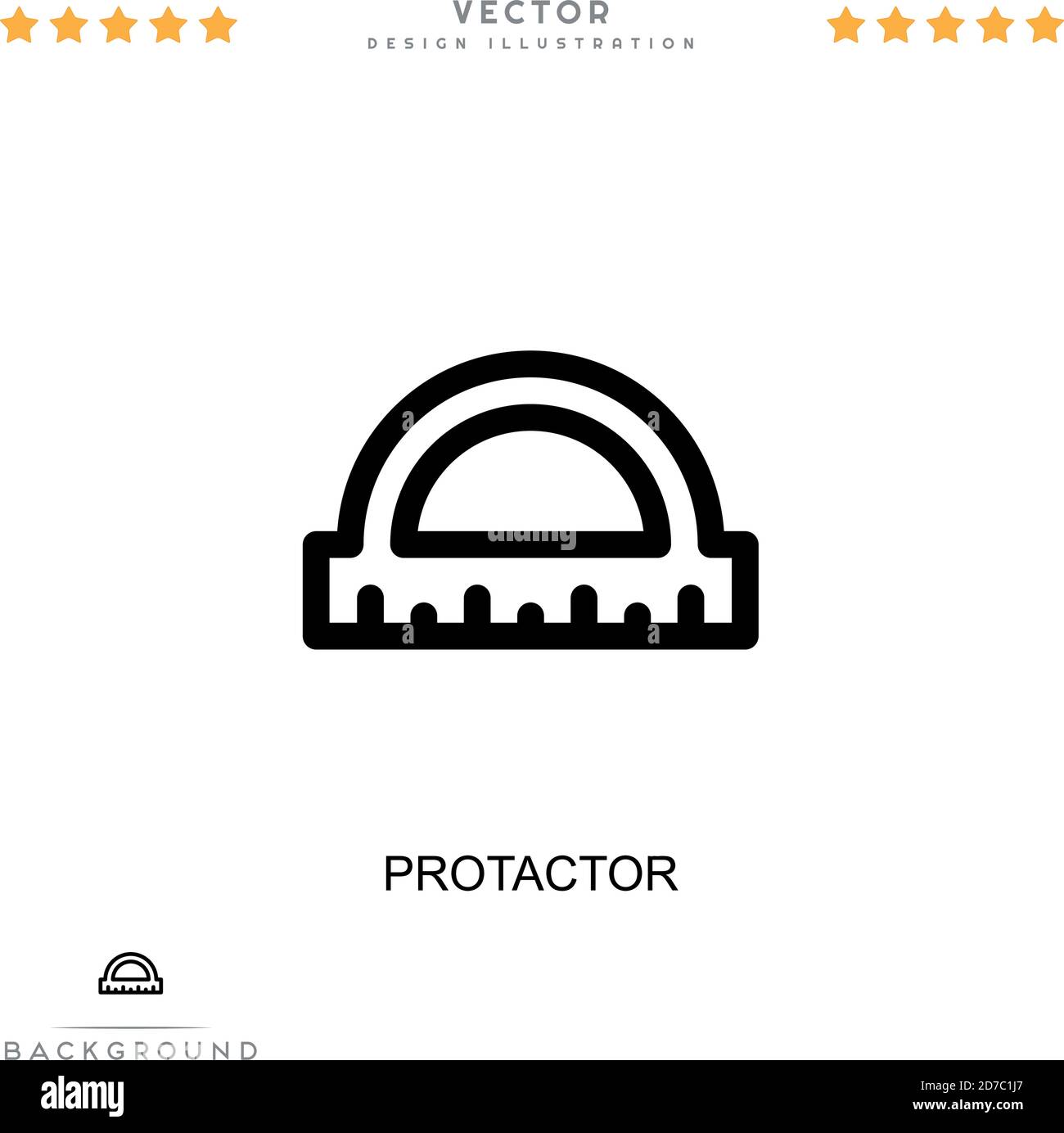 Protactor icon. Simple element from digital disruption collection. Line ...