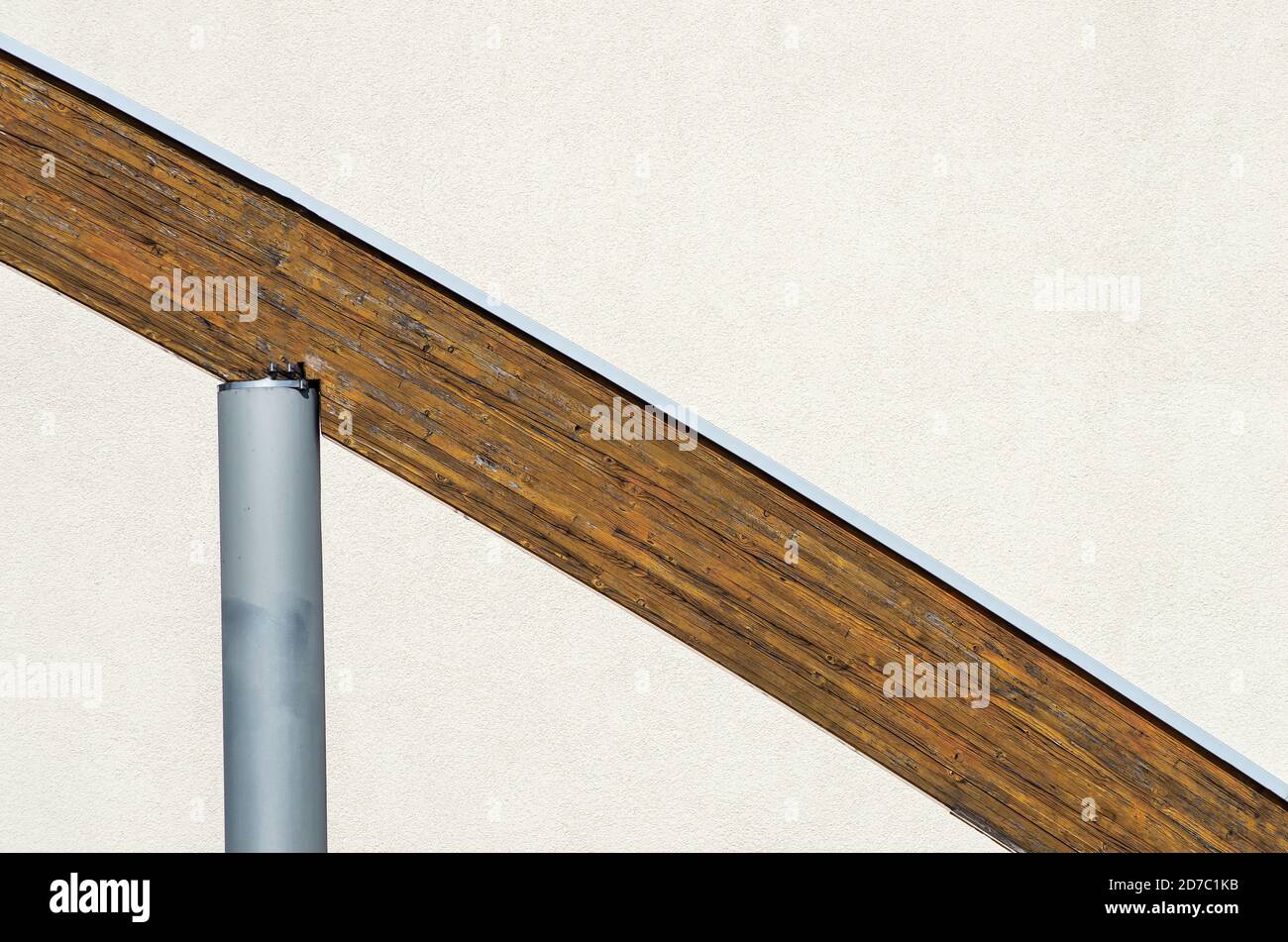 Wooden railing isolated on a white background Stock Photo - Alamy