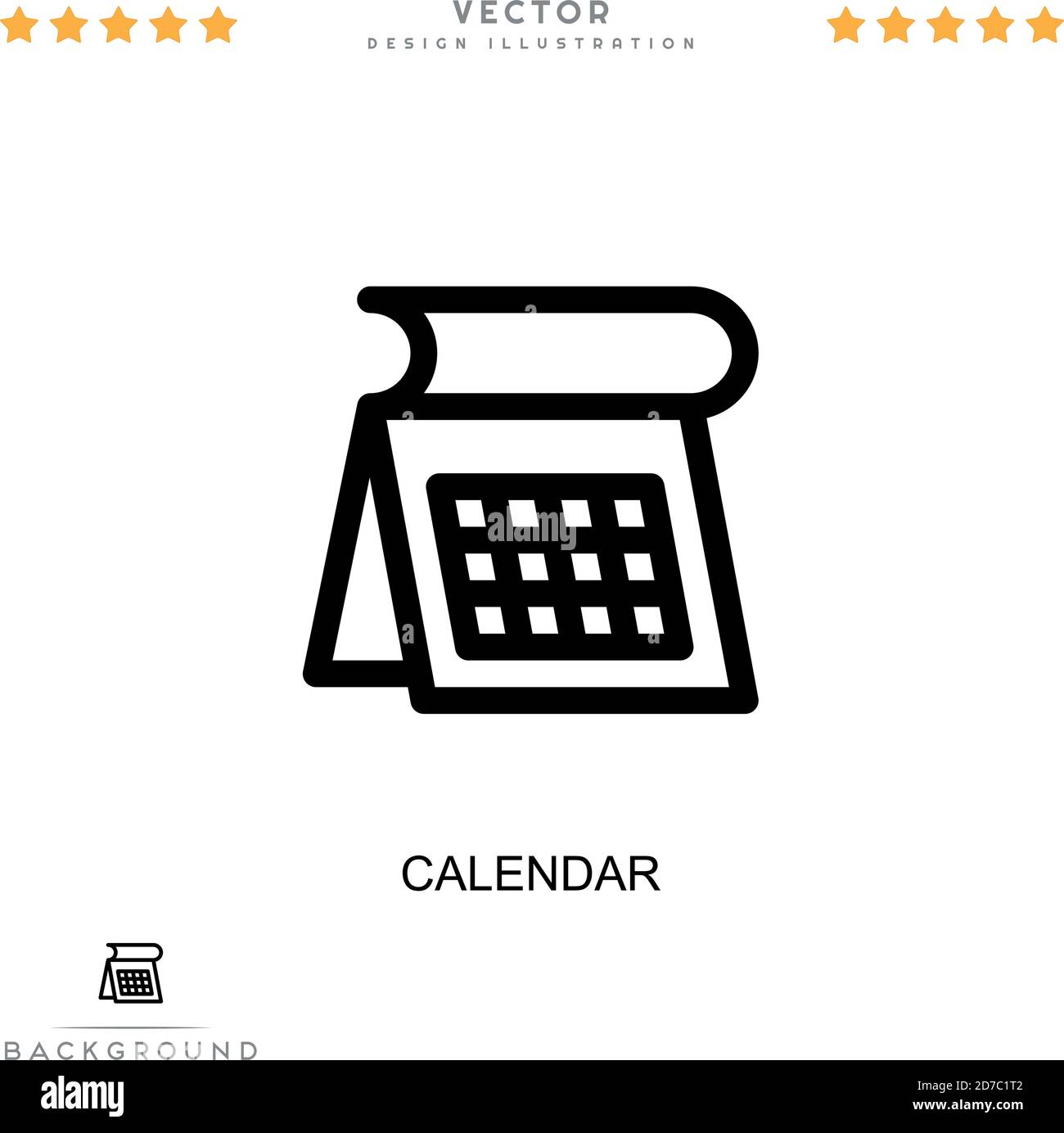 Calendar icon. Simple element from digital disruption collection. Line ...