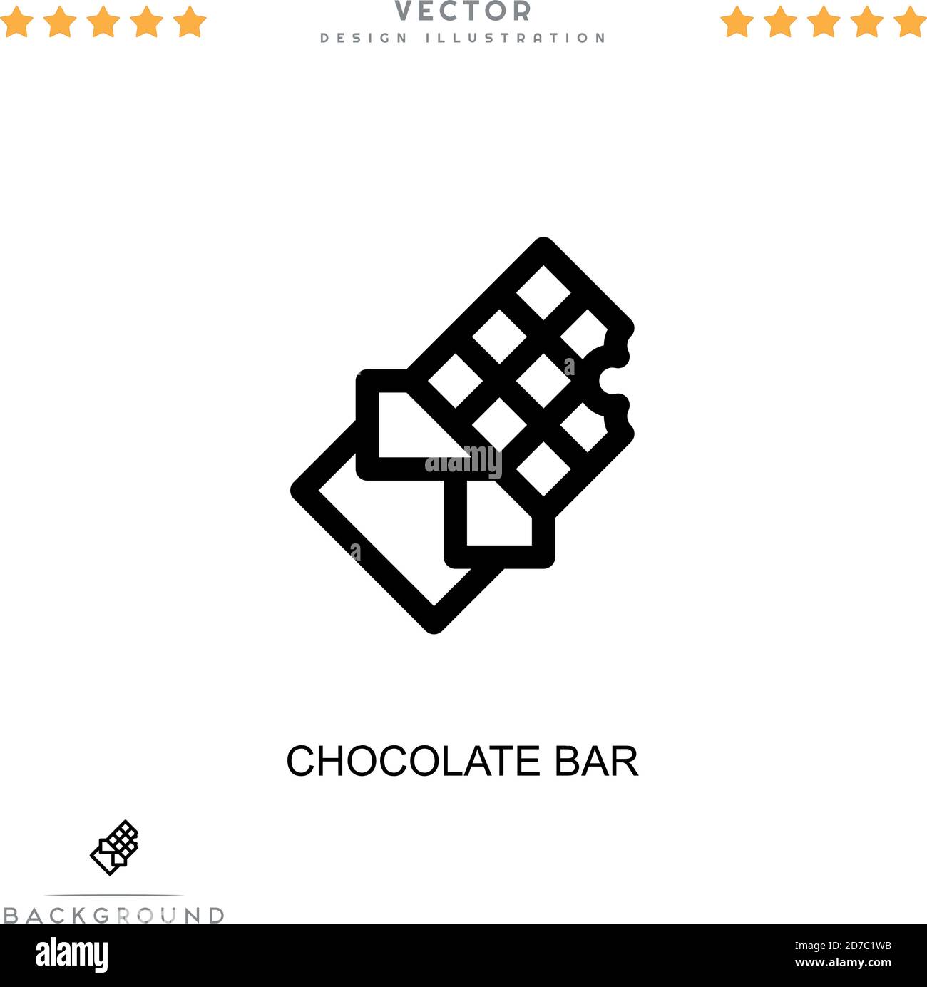 Chocolate bar icon. Simple element from digital disruption collection ...