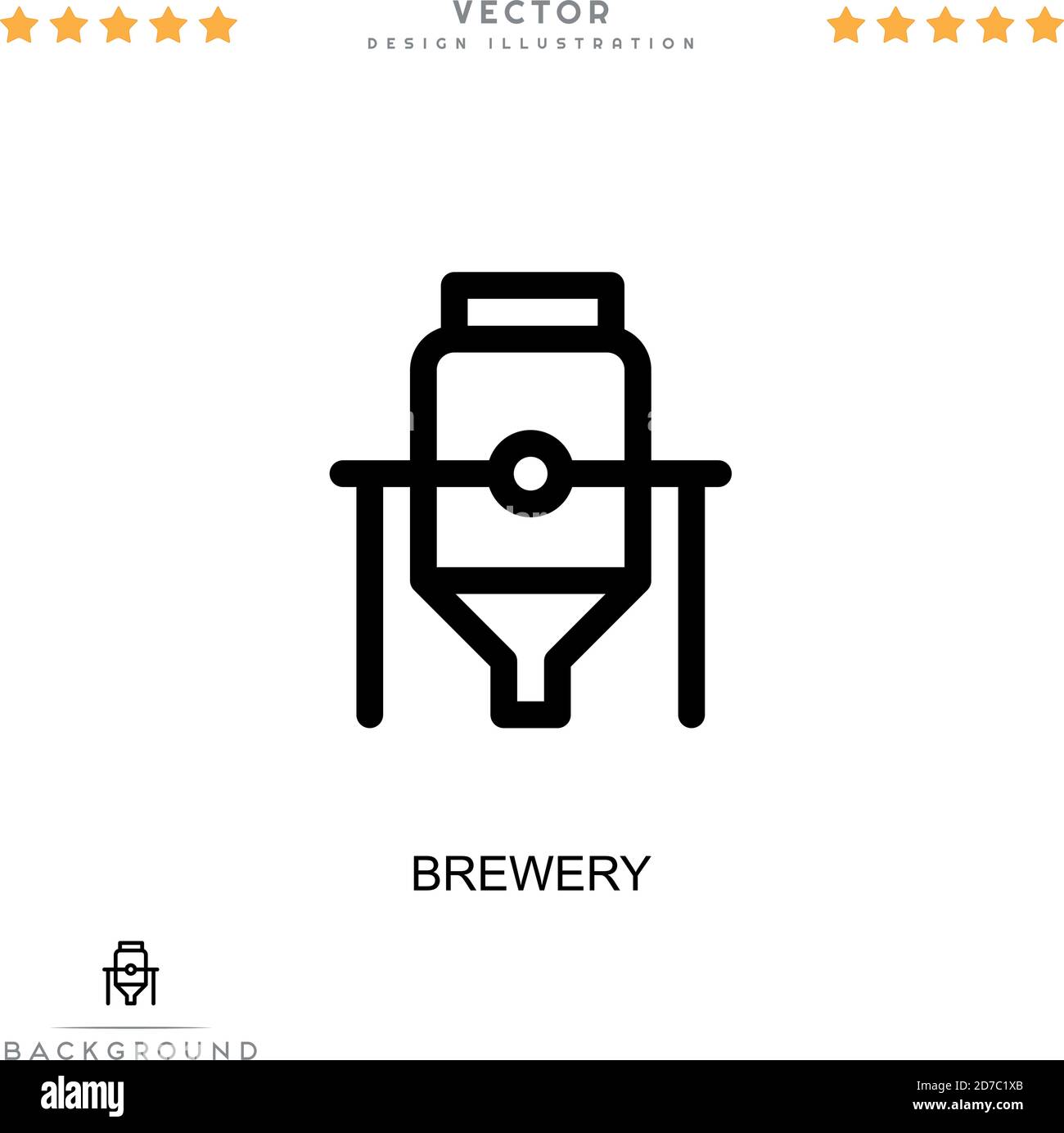 Brewery icon. Simple element from digital disruption collection. Line ...
