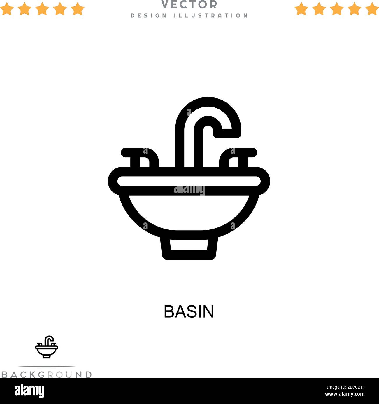 Basin icon. Simple element from digital disruption collection. Line ...