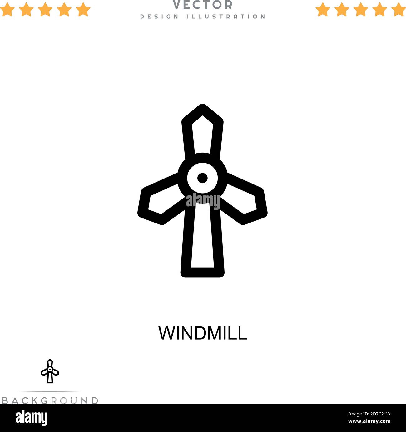 Vintage farm windmills Stock Vector Images - Alamy