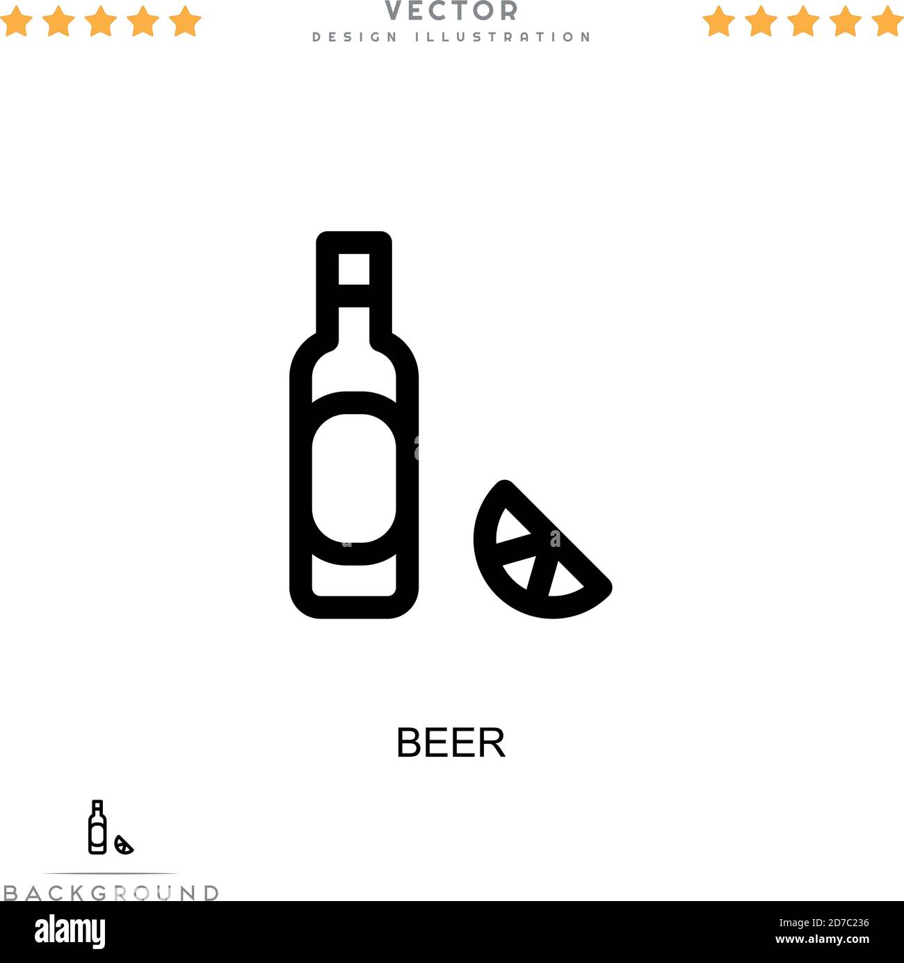 Beer icon. Simple element from digital disruption collection. Line Beer ...