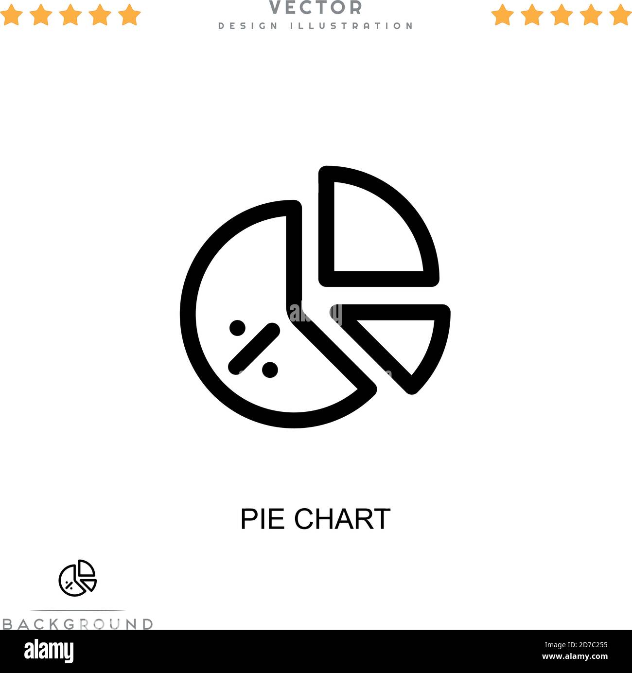 Pie chart icon. Simple element from digital disruption collection. Line ... Pie chart icon. Simple element from digital disruption collection. Line ...