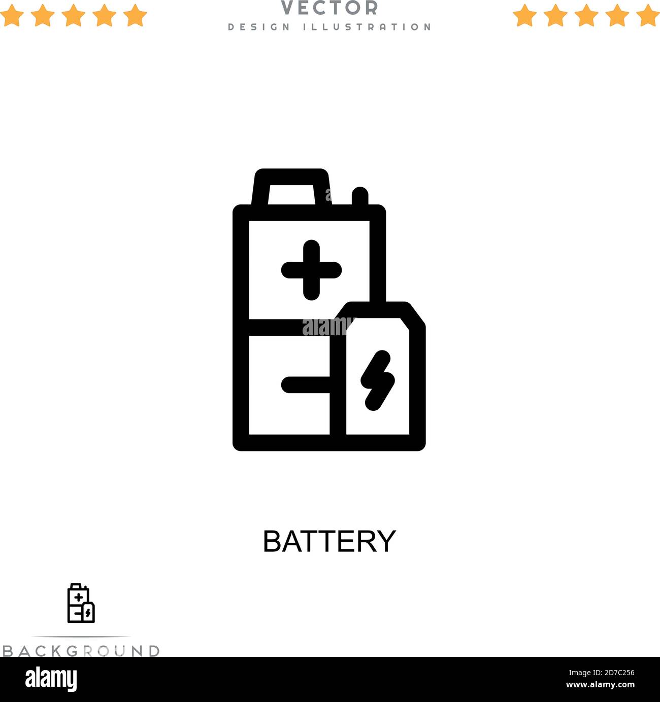 Battery icon. Simple element from digital disruption collection. Line ...