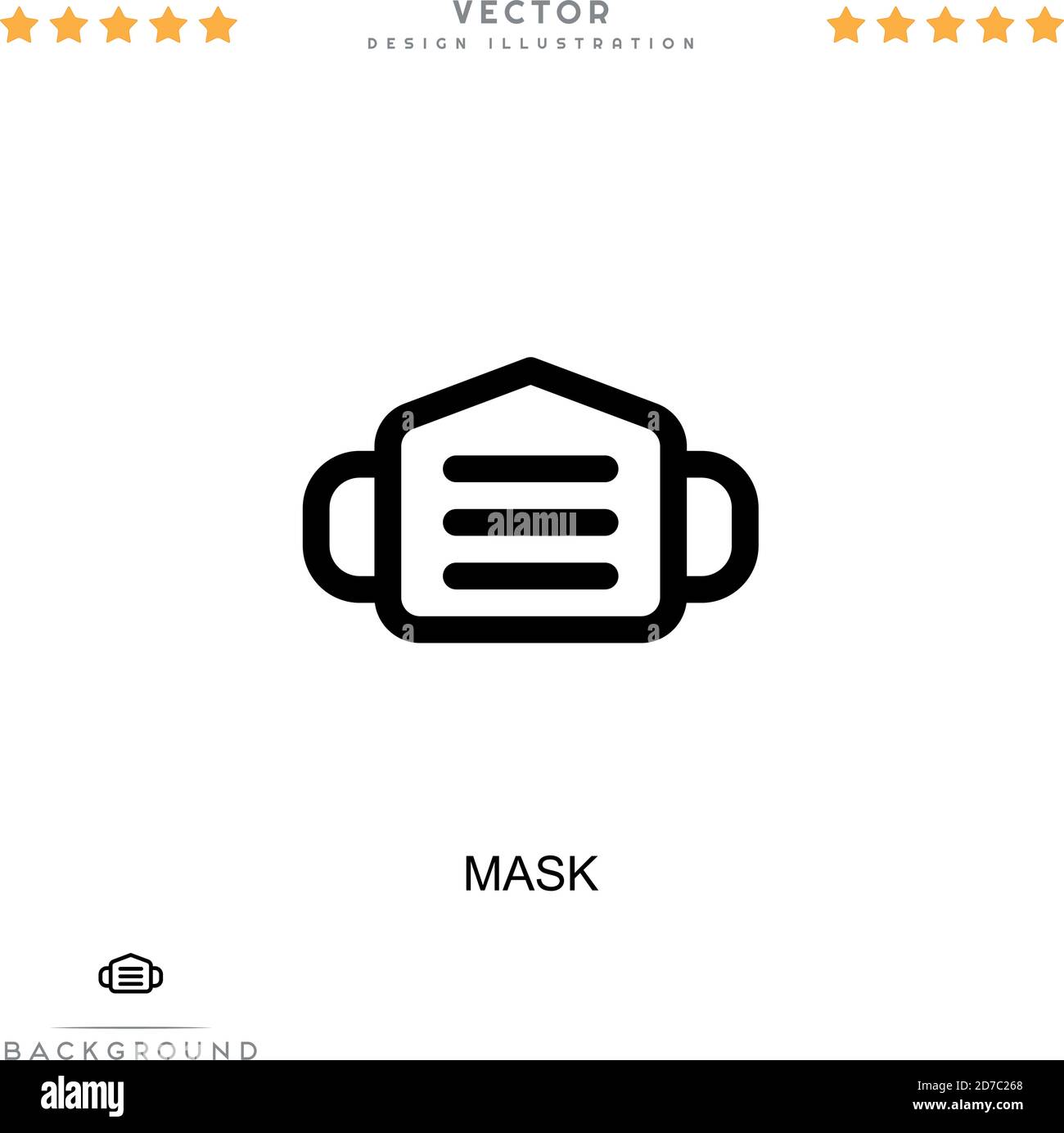 Mask icon. Simple element from digital disruption collection. Line Mask ...