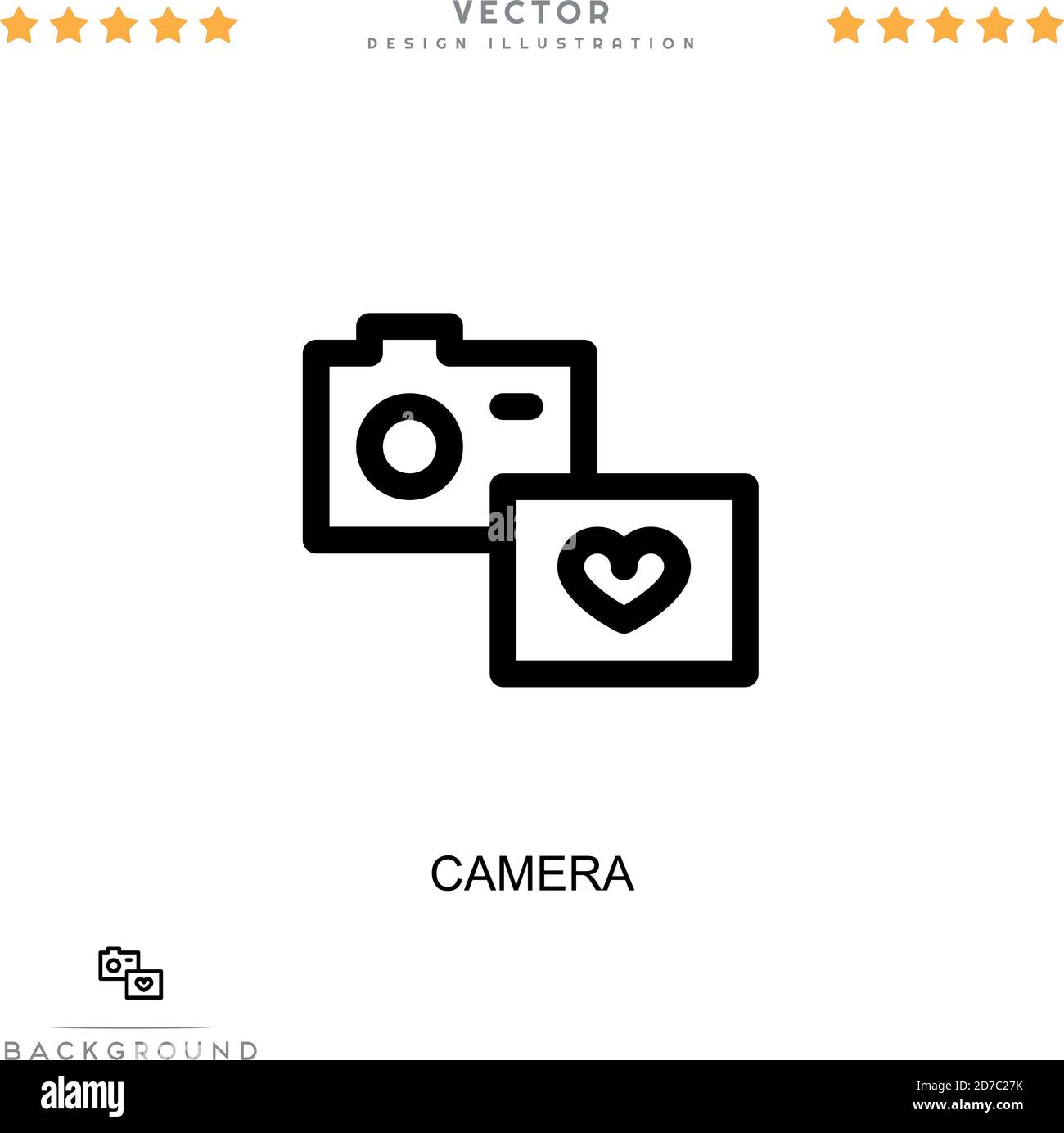Camera icon. Simple element from digital disruption collection. Line ...
