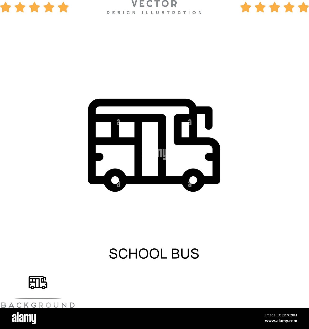 School bus icon. Simple element from digital disruption collection ...