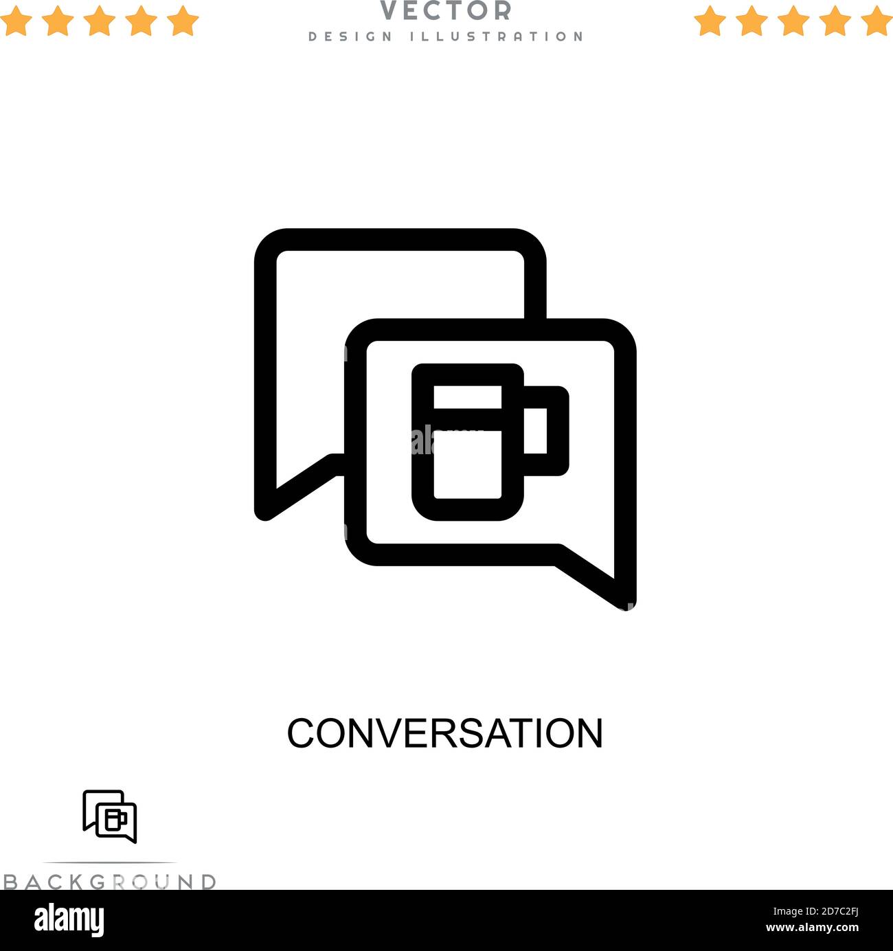 Conversation icon. Simple element from digital disruption collection ...