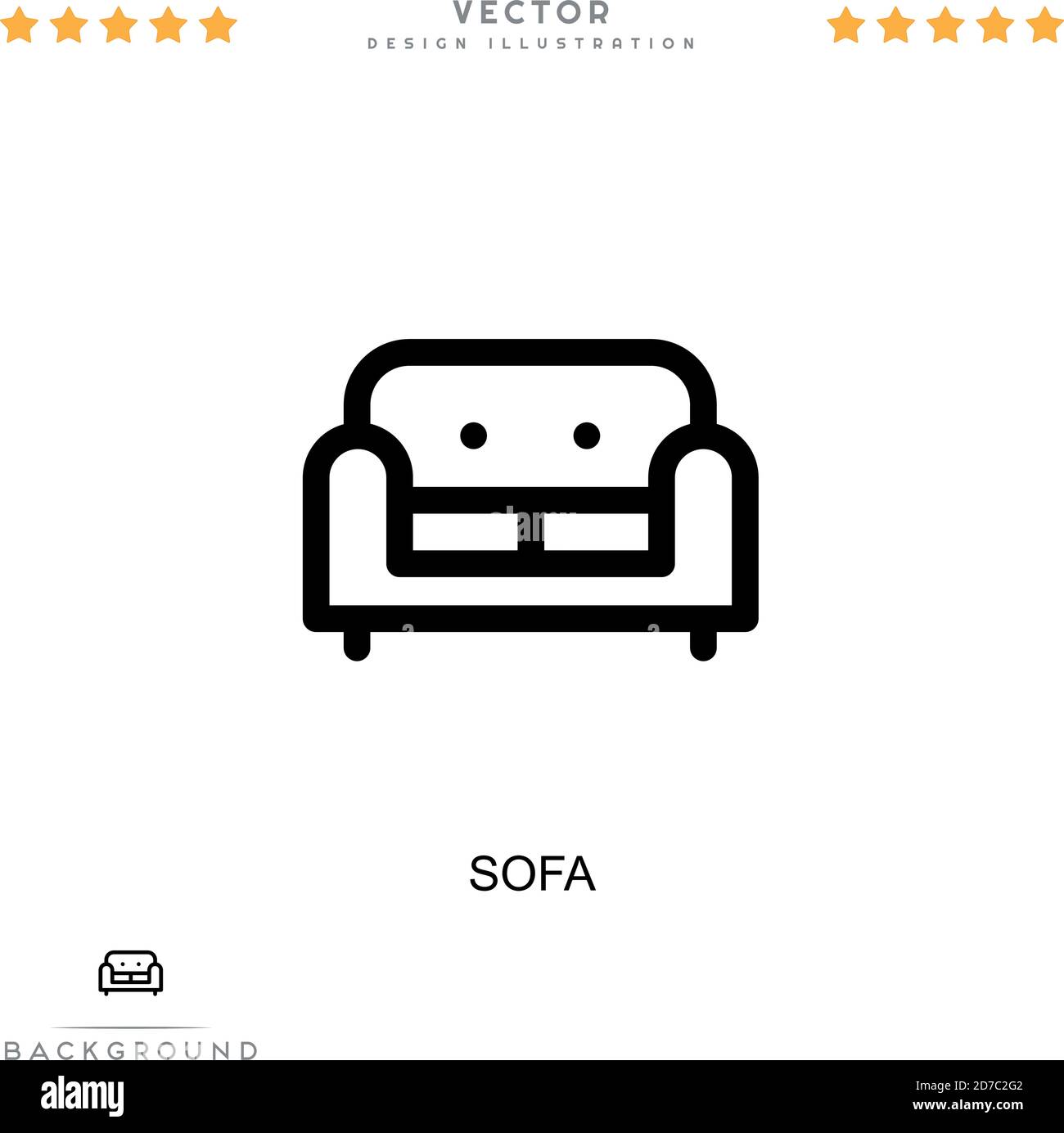 Sofa icon. Simple element from digital disruption collection. Line Sofa ...