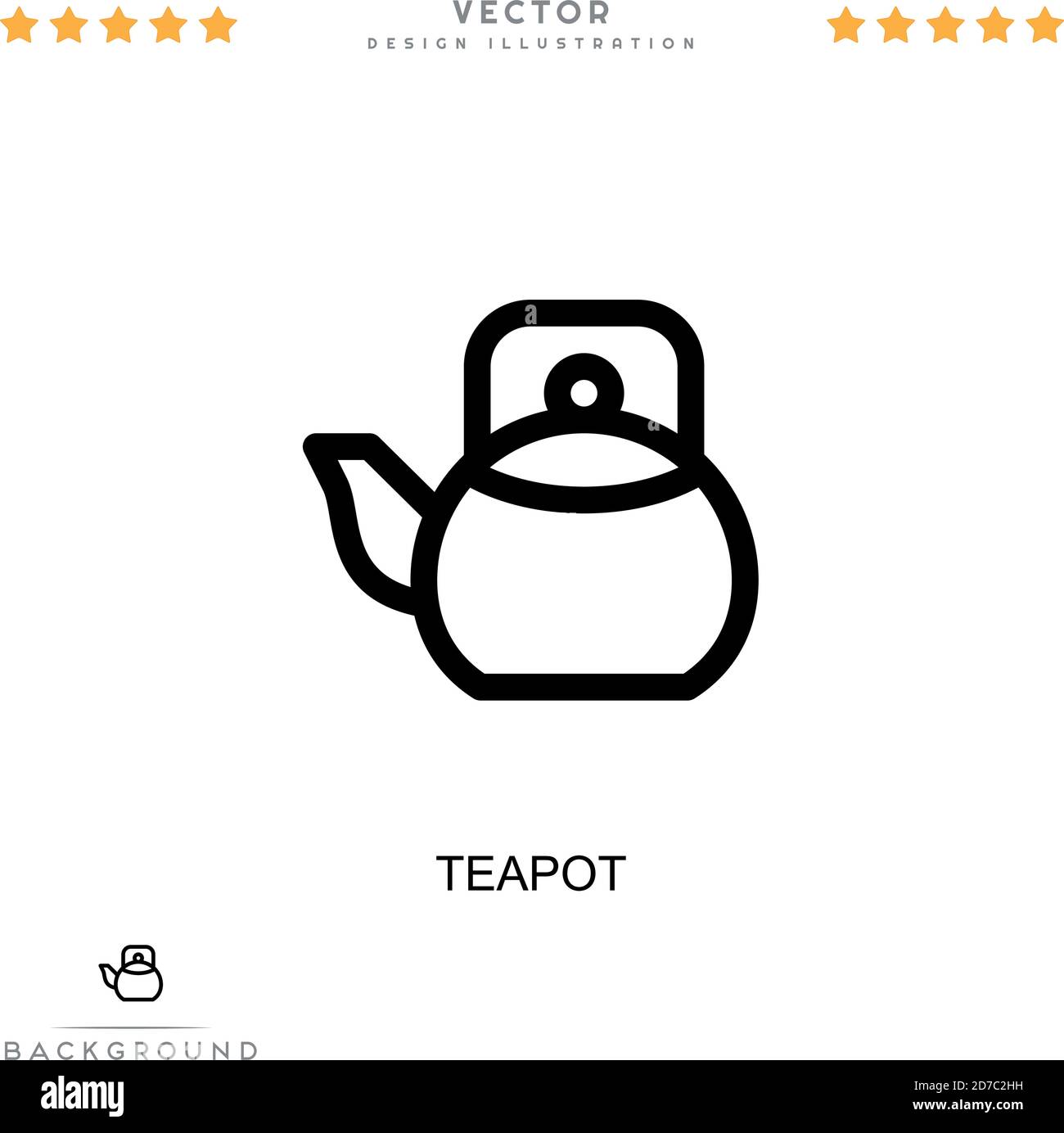 Teapot icon. Simple element from digital disruption collection. Line ...
