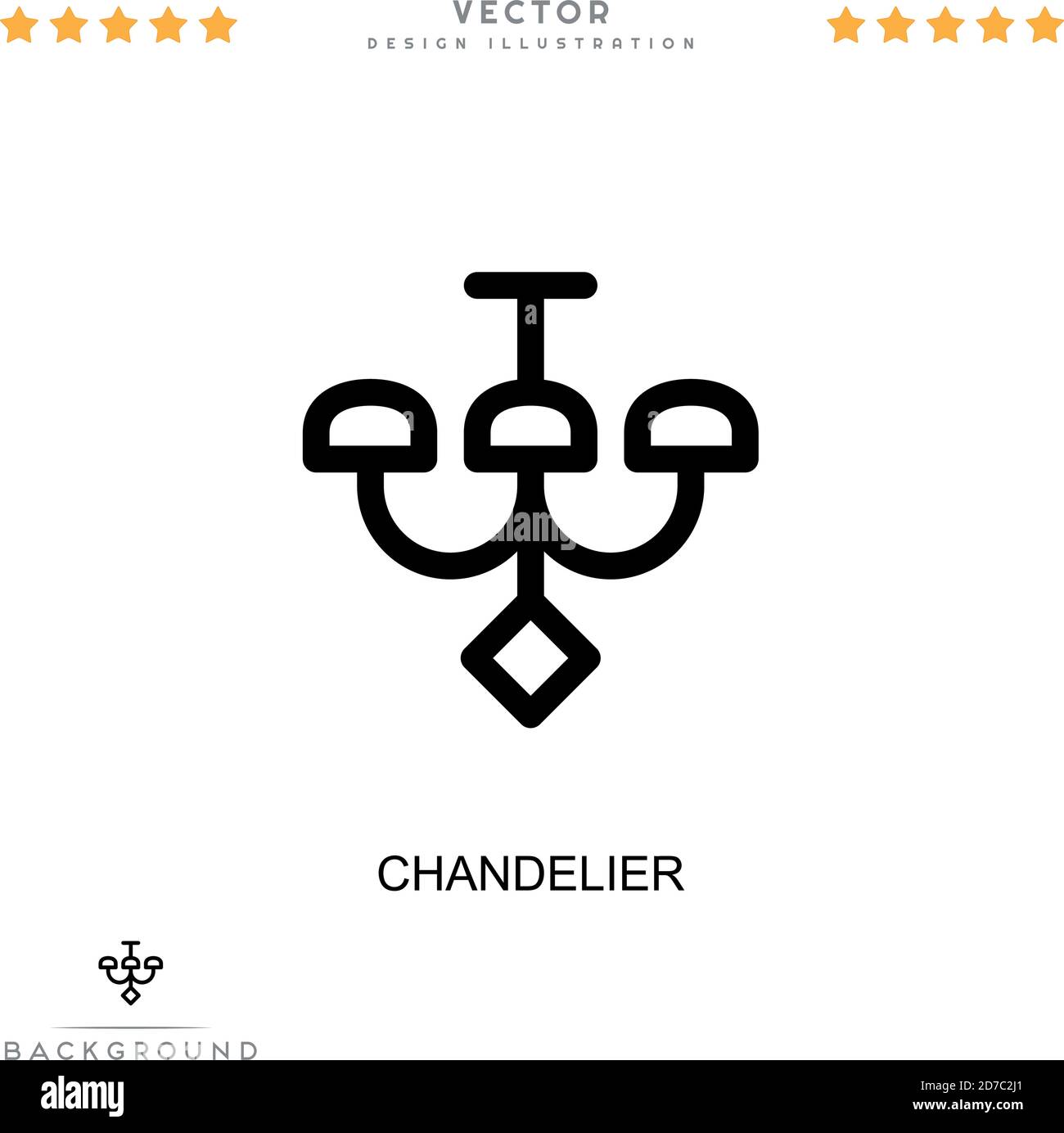 Chandelier icon. Simple element from digital disruption collection ...
