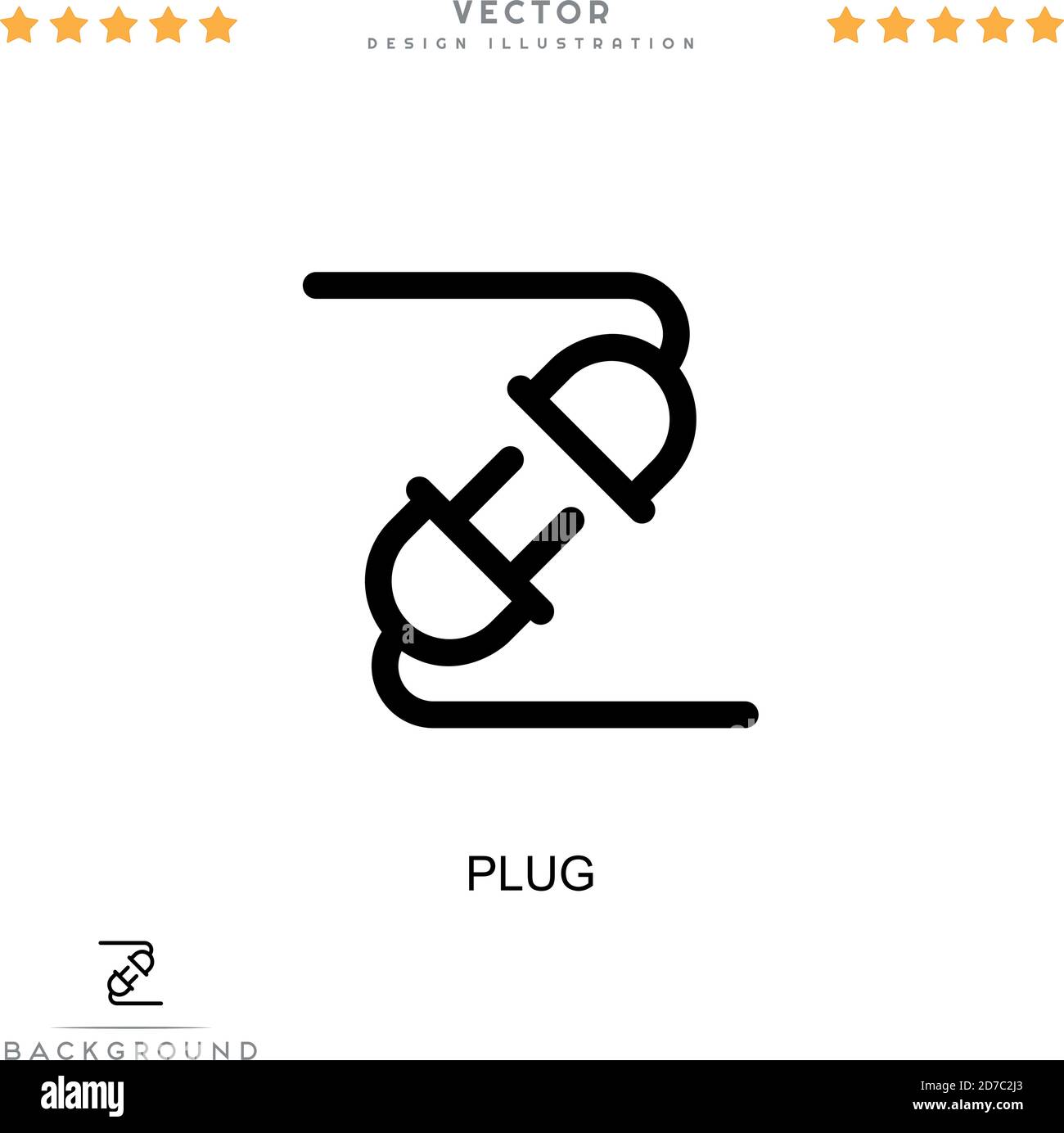Plug icon. Simple element from digital disruption collection. Line Plug ...