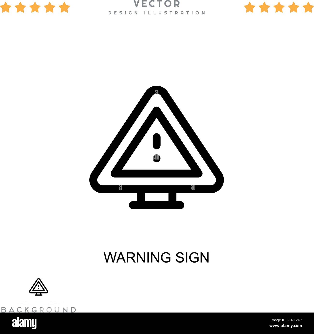 Warning sign icon. Simple element from digital disruption collection ...