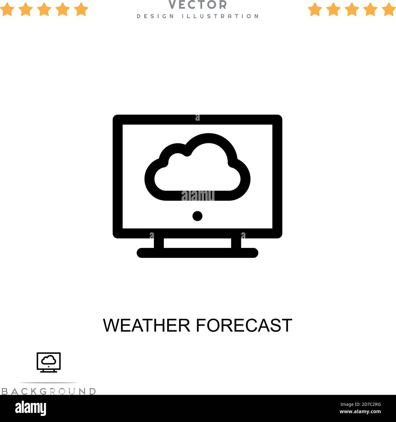 Weather forecast icon. Simple element from digital disruption ...