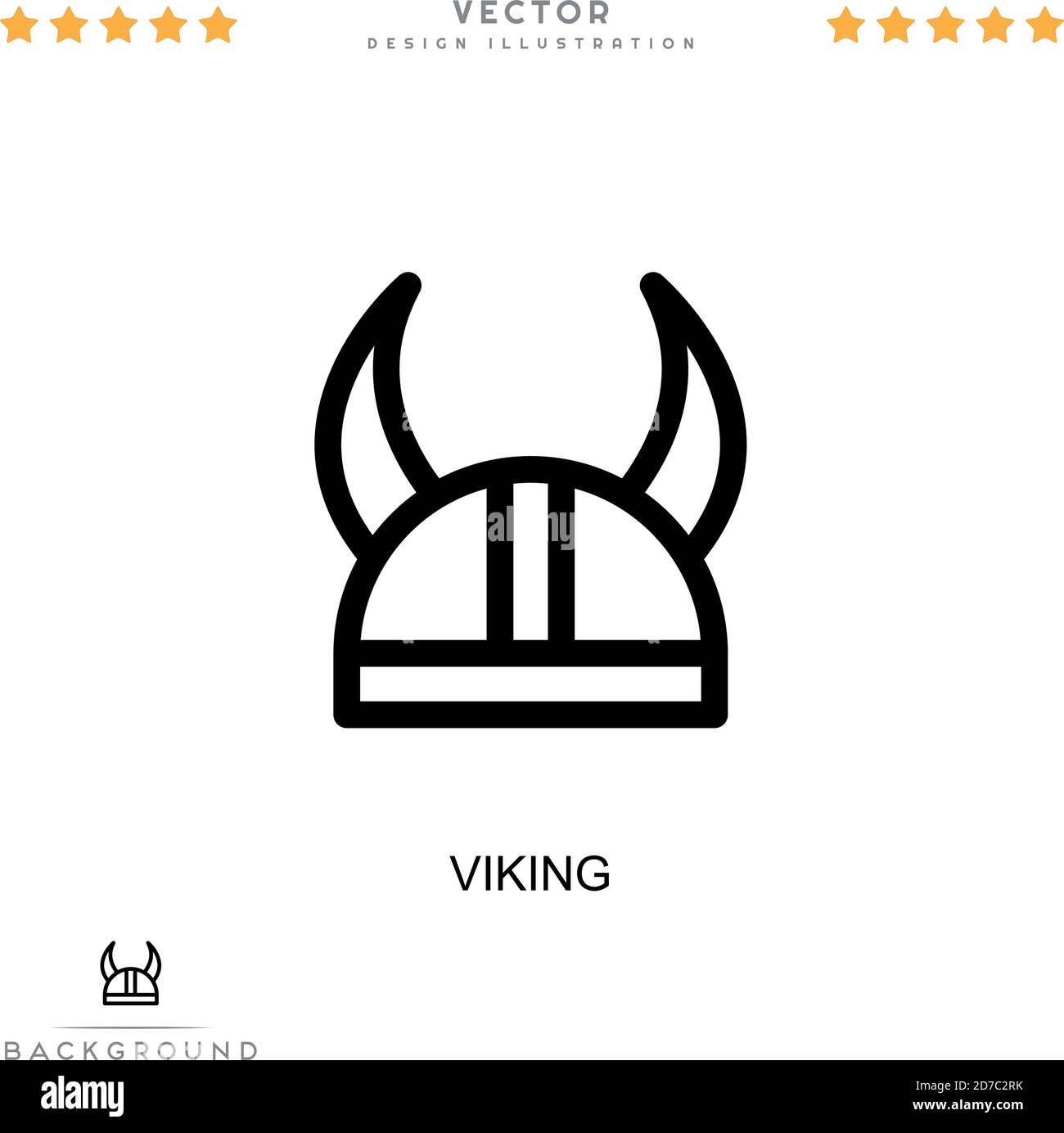 Viking icon. Simple element from digital disruption collection. Line ...