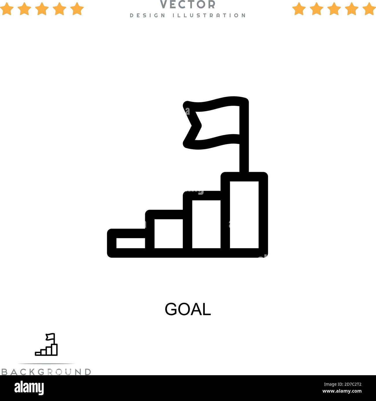 Goal icon. Simple element from digital disruption collection. Line Goal ...
