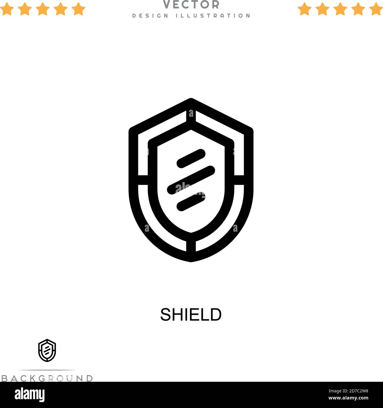 Shield icon. Simple element from digital disruption collection. Line ...