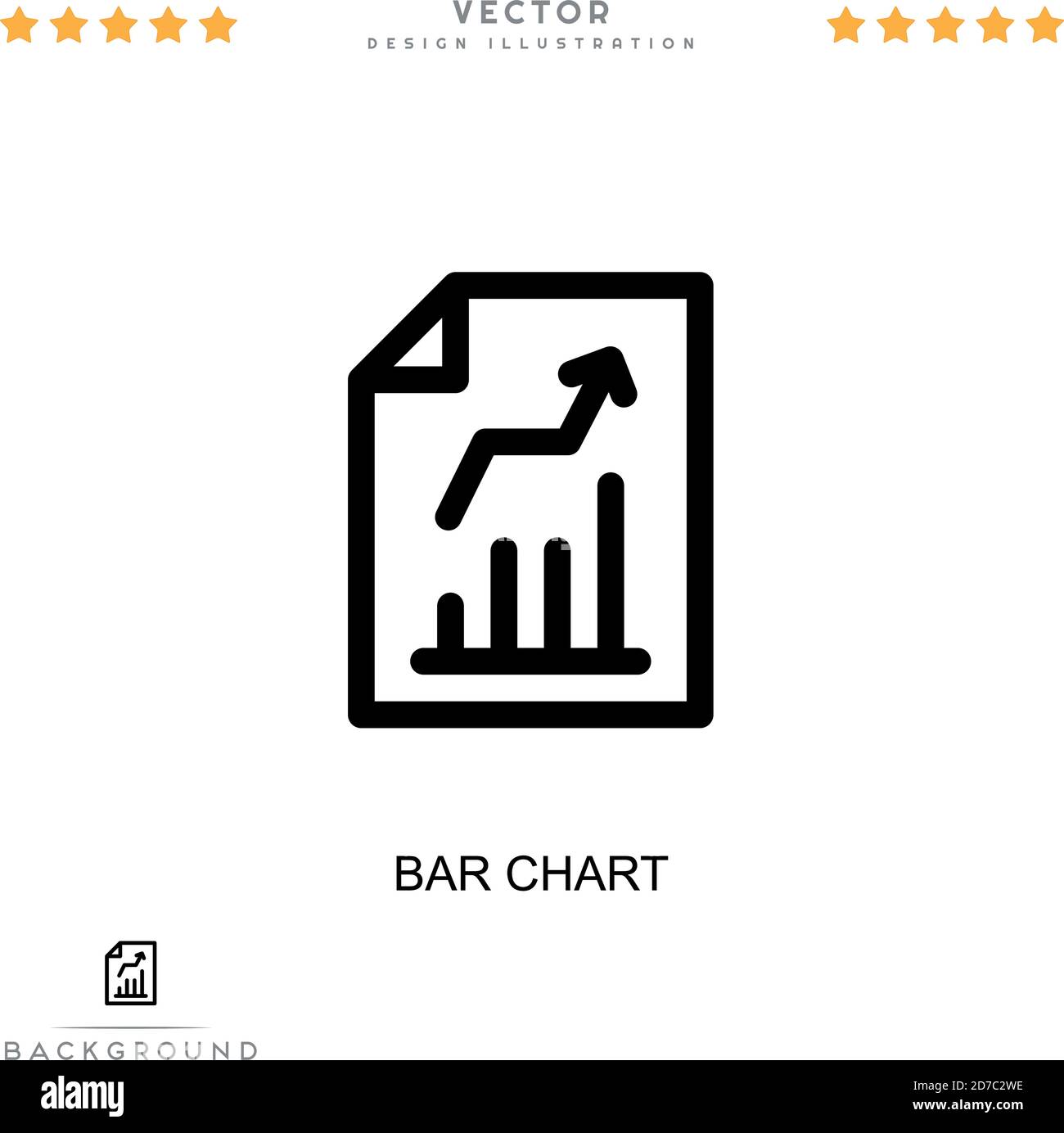 Bar chart icon. Simple element from digital disruption collection. Line ...